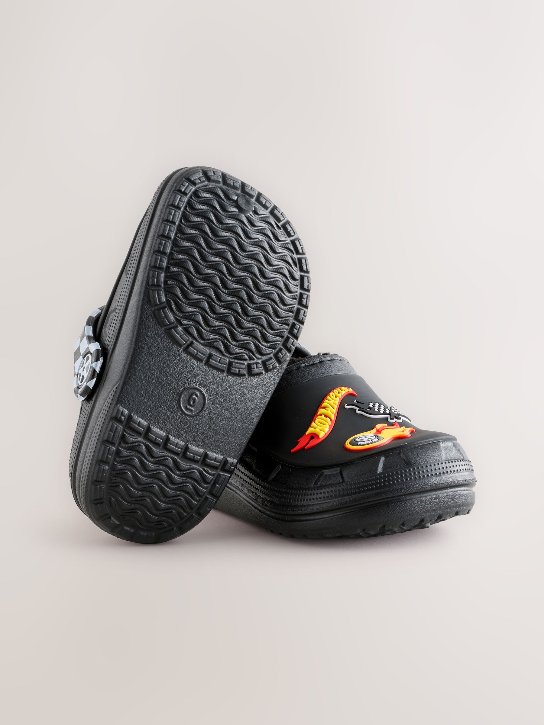 Buy Black Hot Wheels Slipper Clogs from Next Mauritius