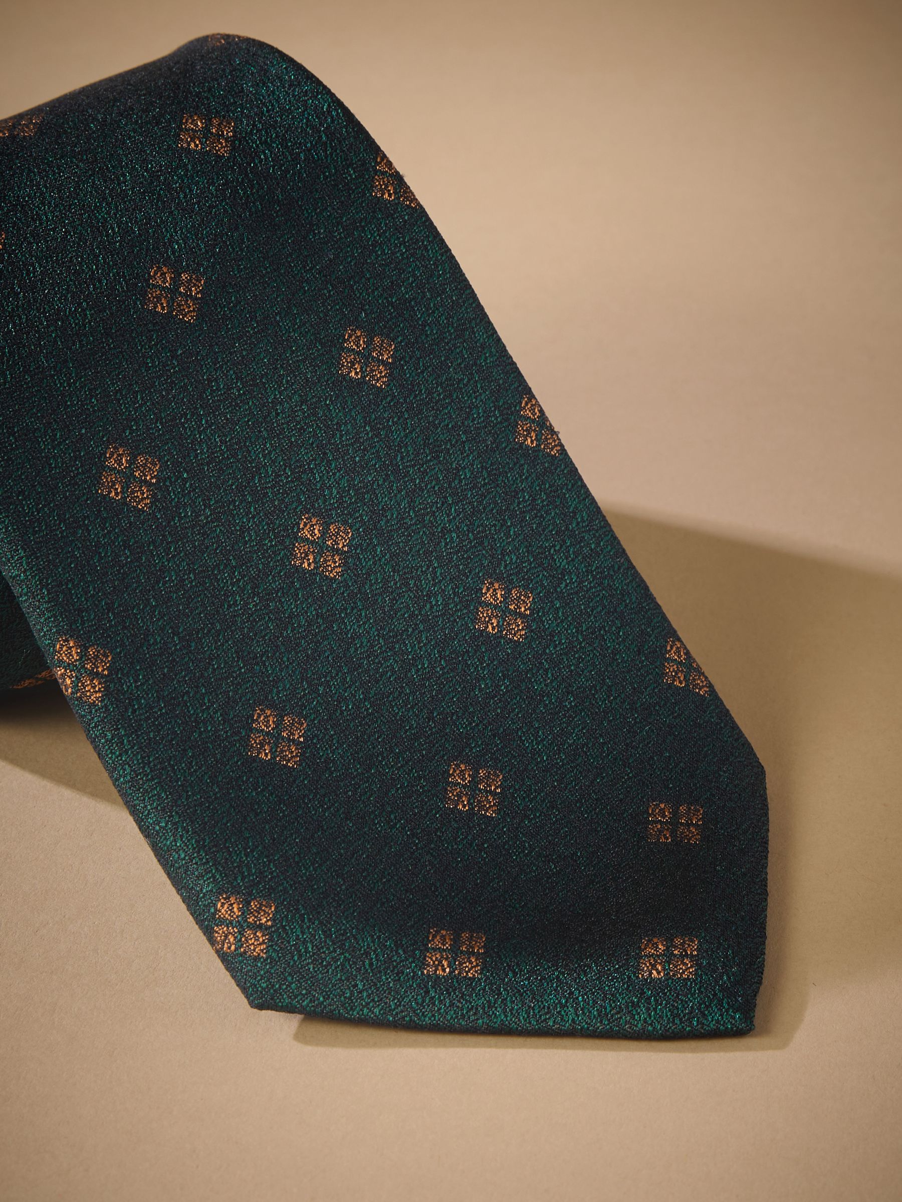 Buy Green Signature Silk Design Tie from Next Bahrain