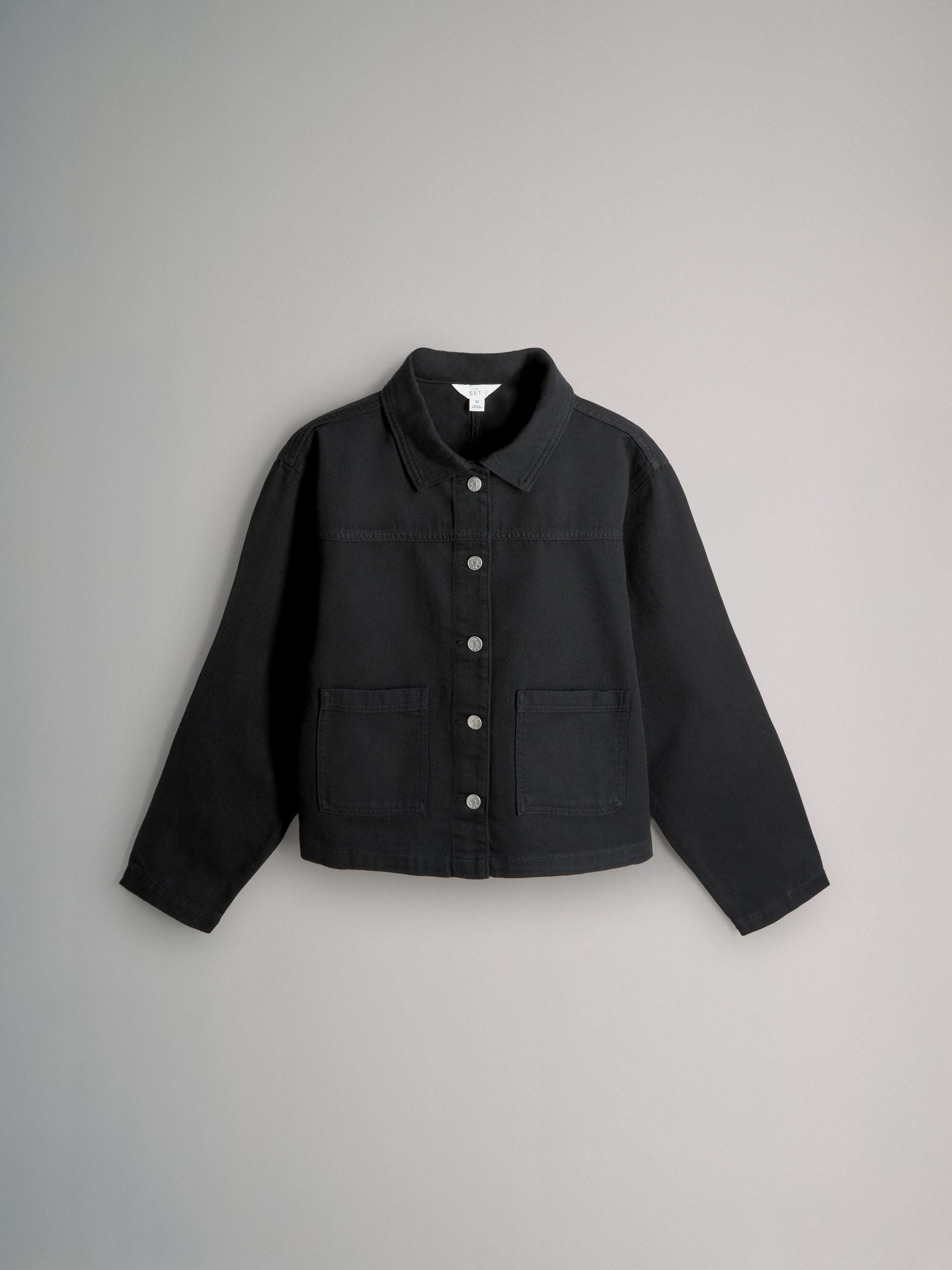 Buy The Set 2 Pack Denim Shackets Black/Dark Blue from the Next UK ...