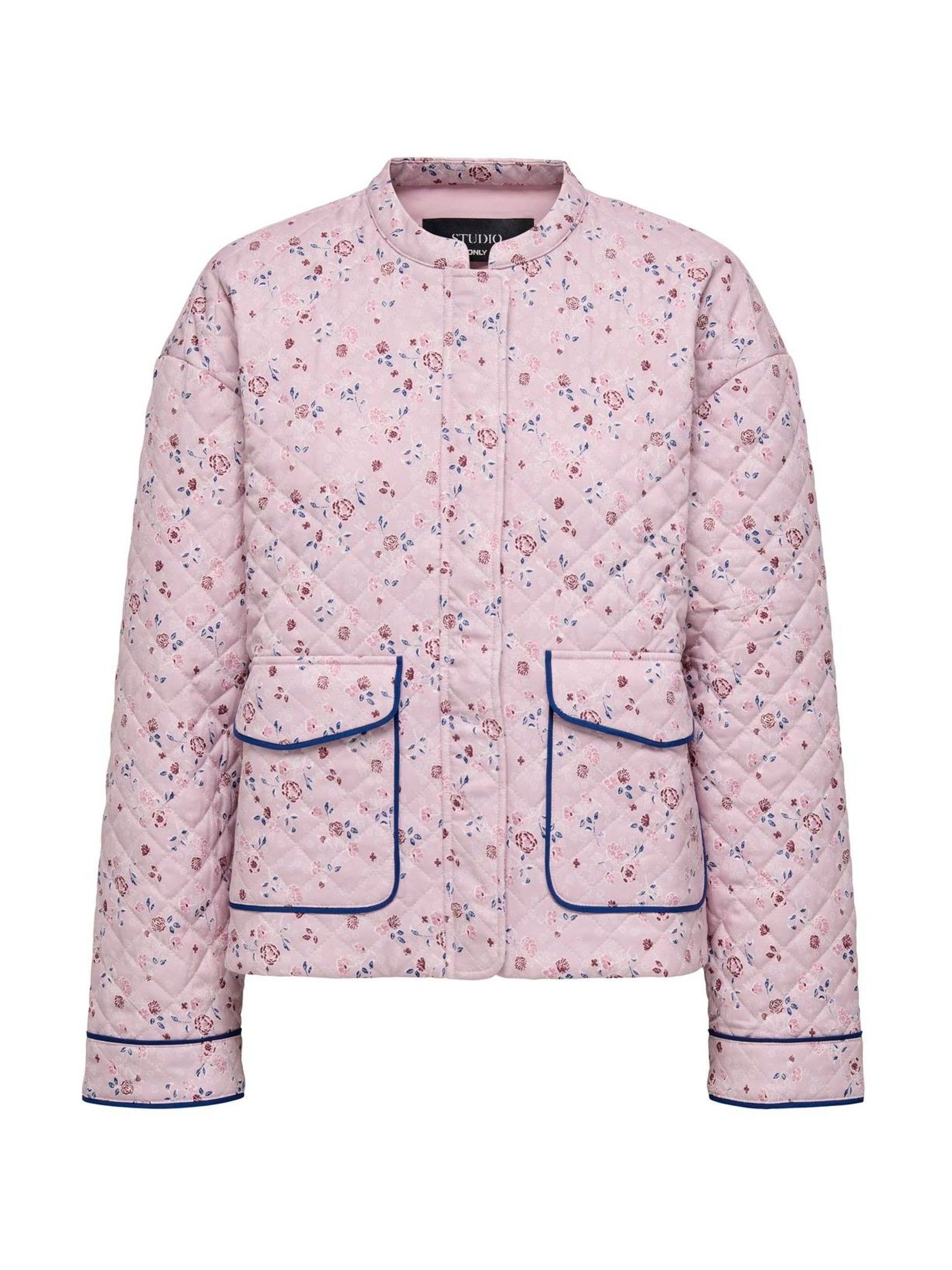 Buy ONLY Pink Printed Quilted Short Jacket from the Next UK online shop