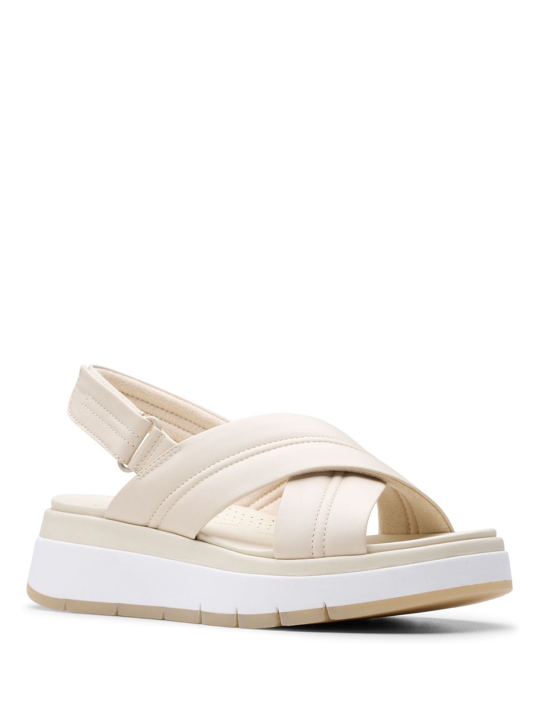 Buy Clarks Cream Tuscan Cross Sandals from the Next UK online shop