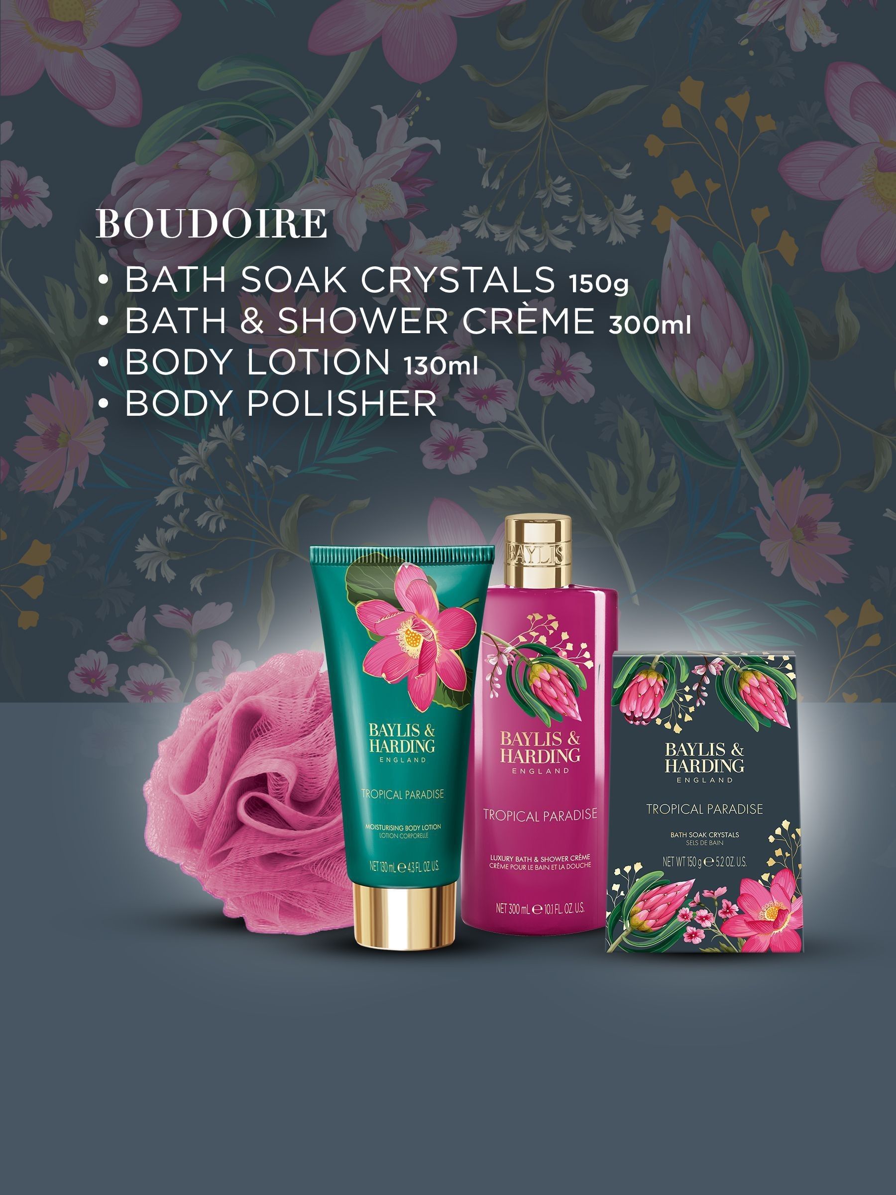 Buy Baylis & Harding Boudoire Luxury Drum Gift Set from the Next UK ...