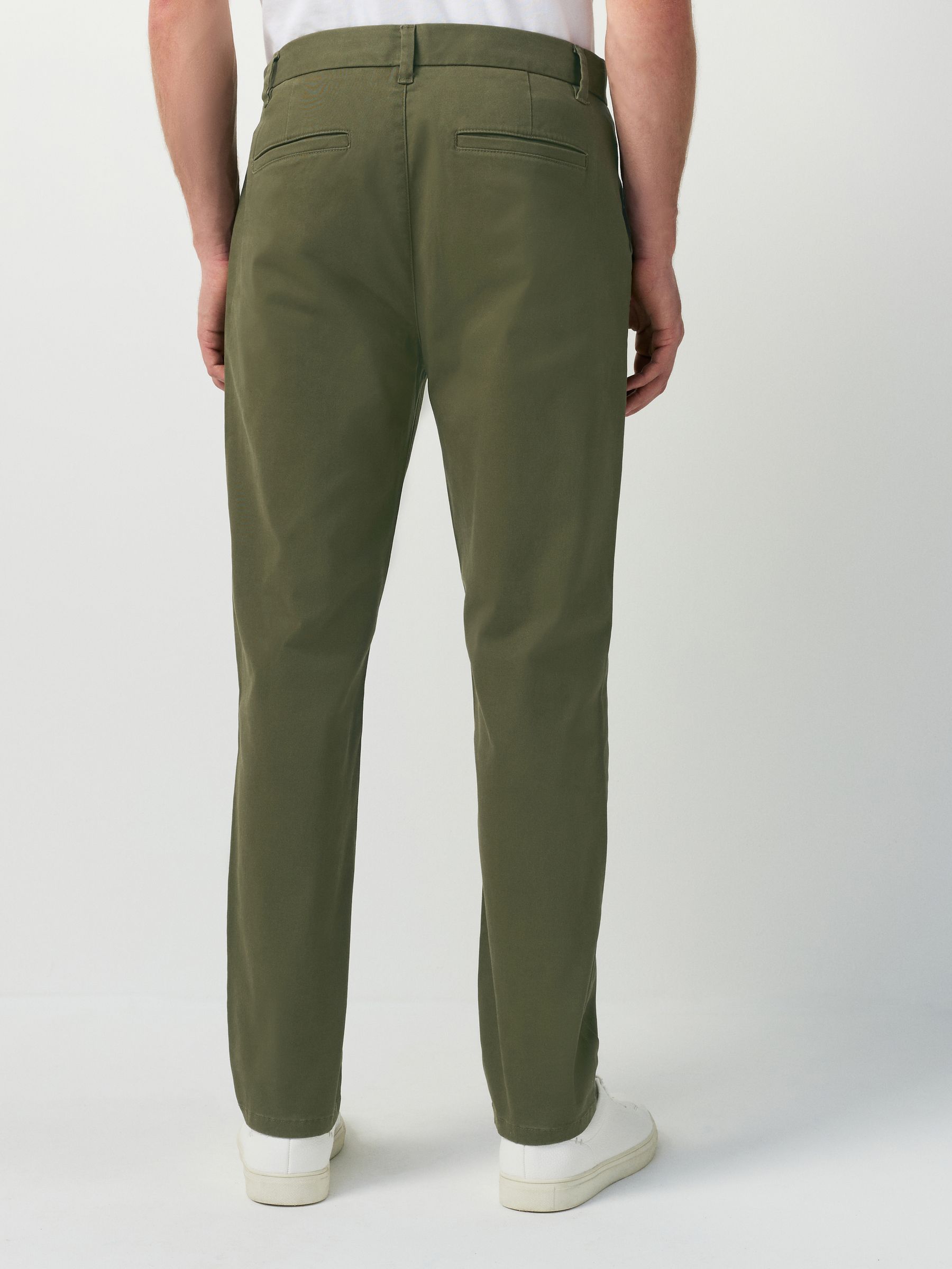 Buy Green Slim Fit Stretch Chinos Trousers from Next Israel