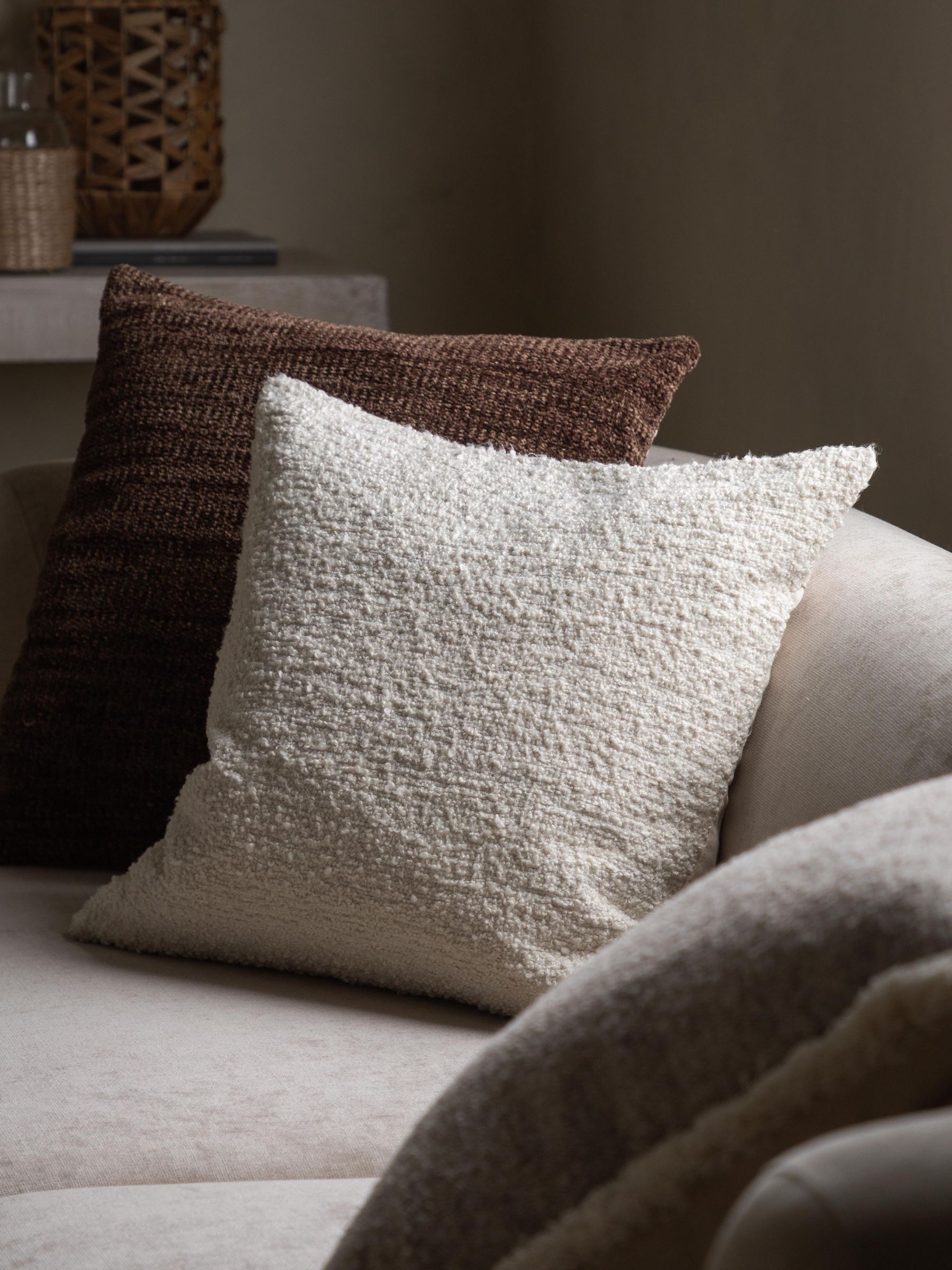 Buy Gallery Home Ivory Textured Cushion from the Next UK online shop