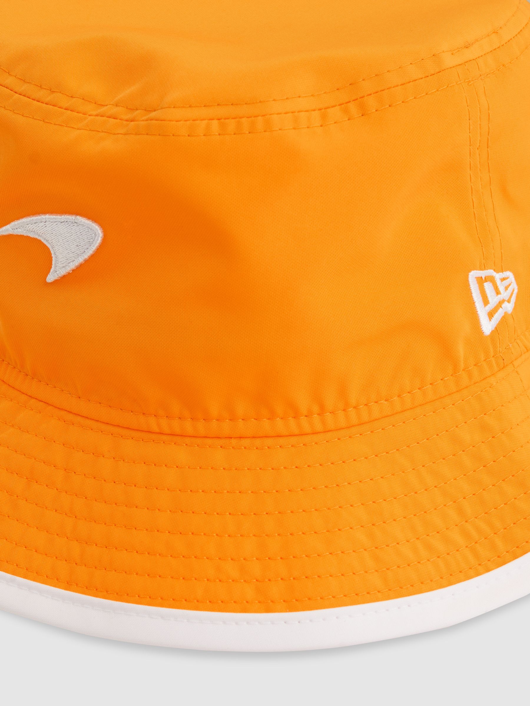 Buy Reiss Papaya Orange Fan Bucket Hat McLaren F1 Team Speedmark Bucket ...