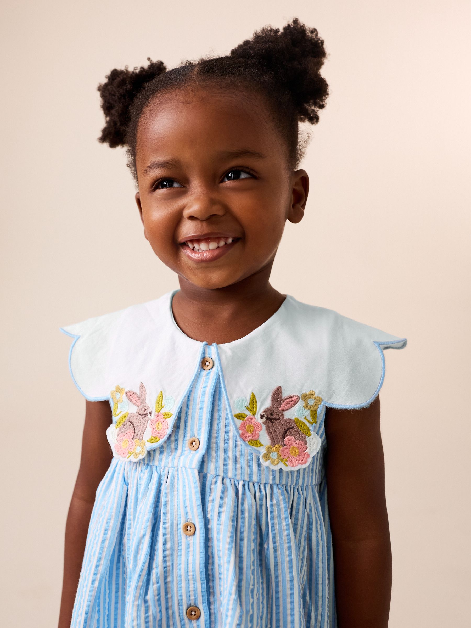 Buy Blue Striped Collared Summer Dress (3mths-7yrs) from Next USA