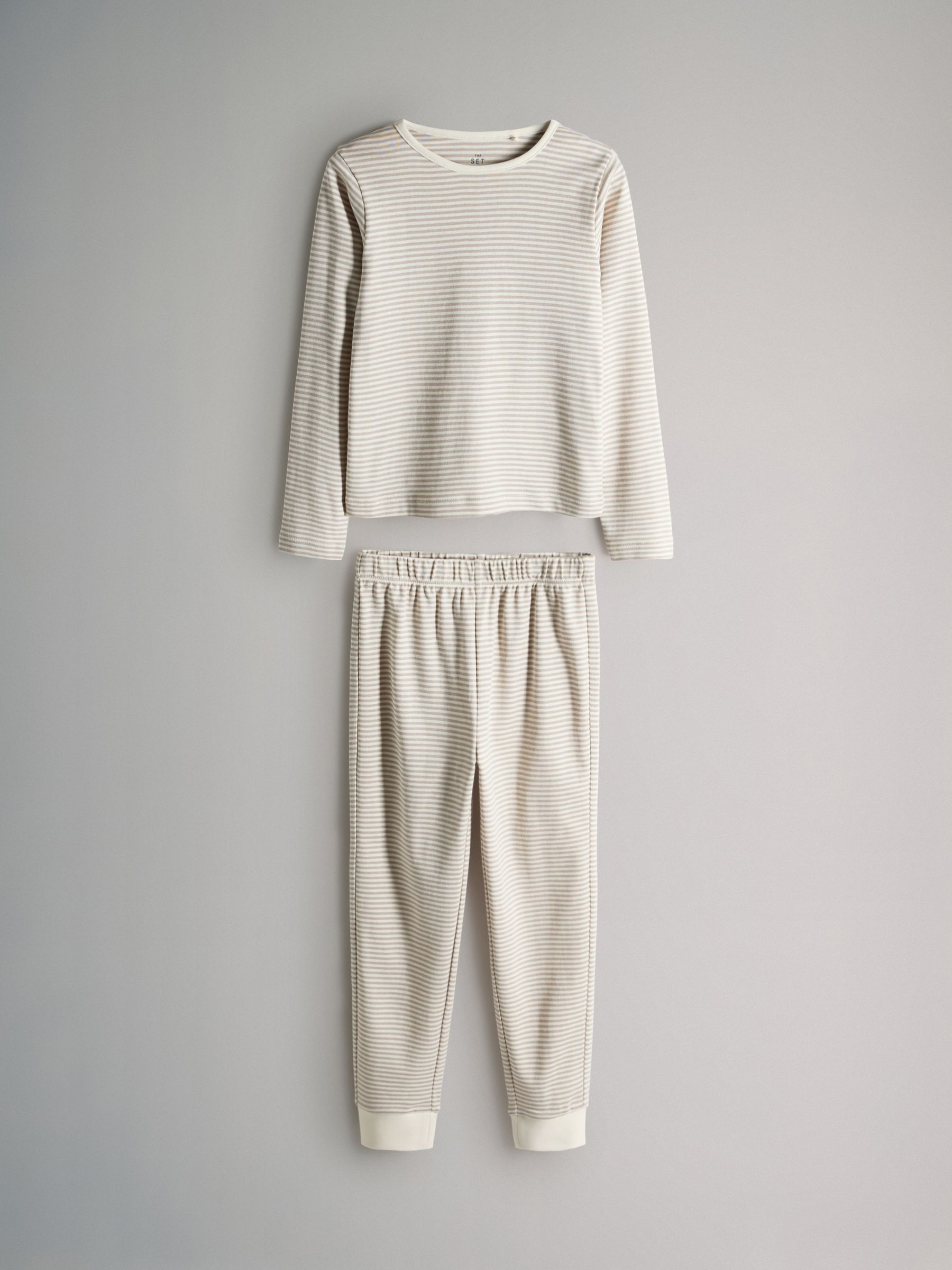 Buy The Set 4 Pack Snuggle Fit Cotton Jersey Pyjamas Set Brown/Cream ...