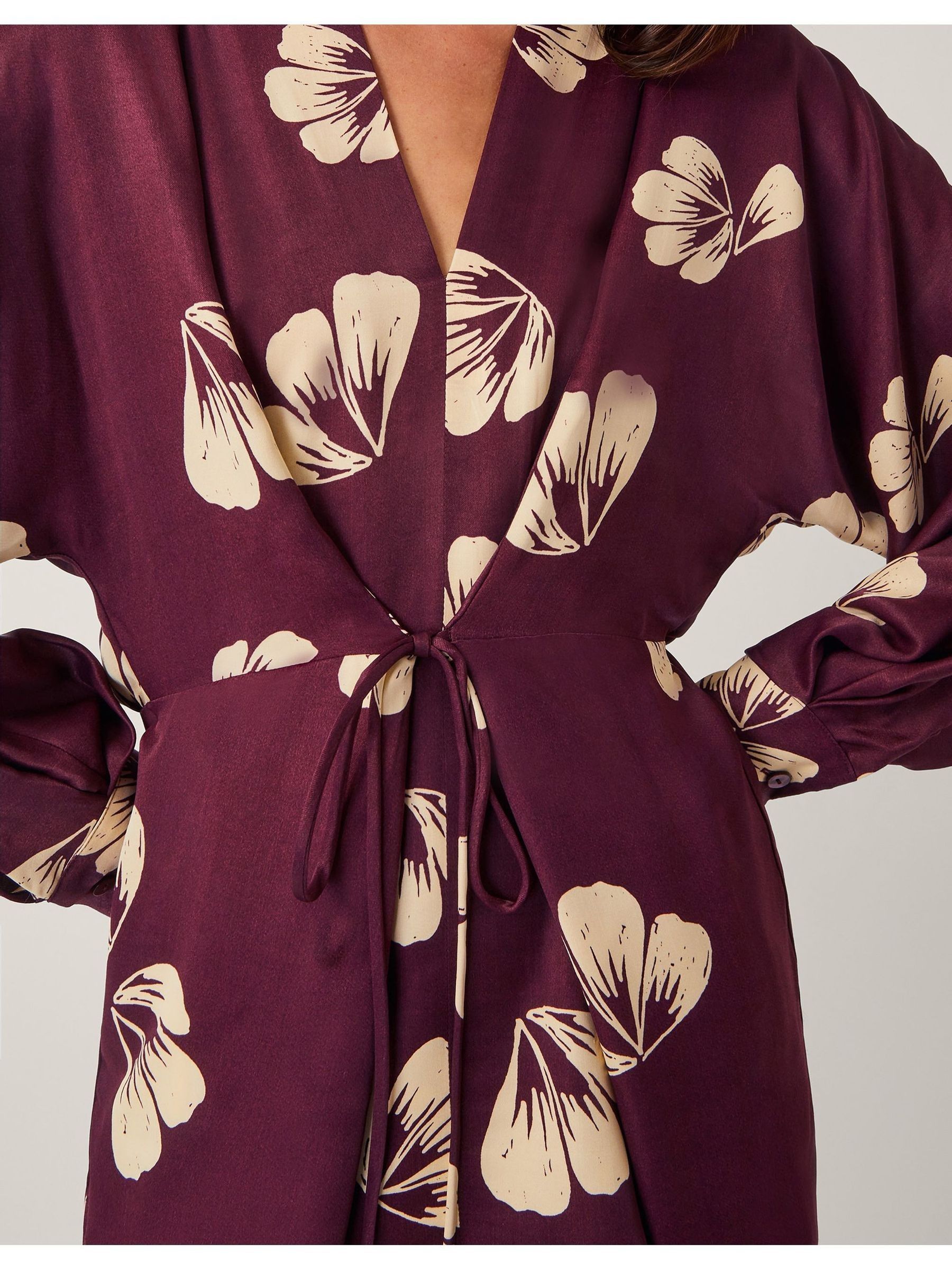 Buy Monsoon Red Roz Floral Print Wrap Top from the Next UK online shop