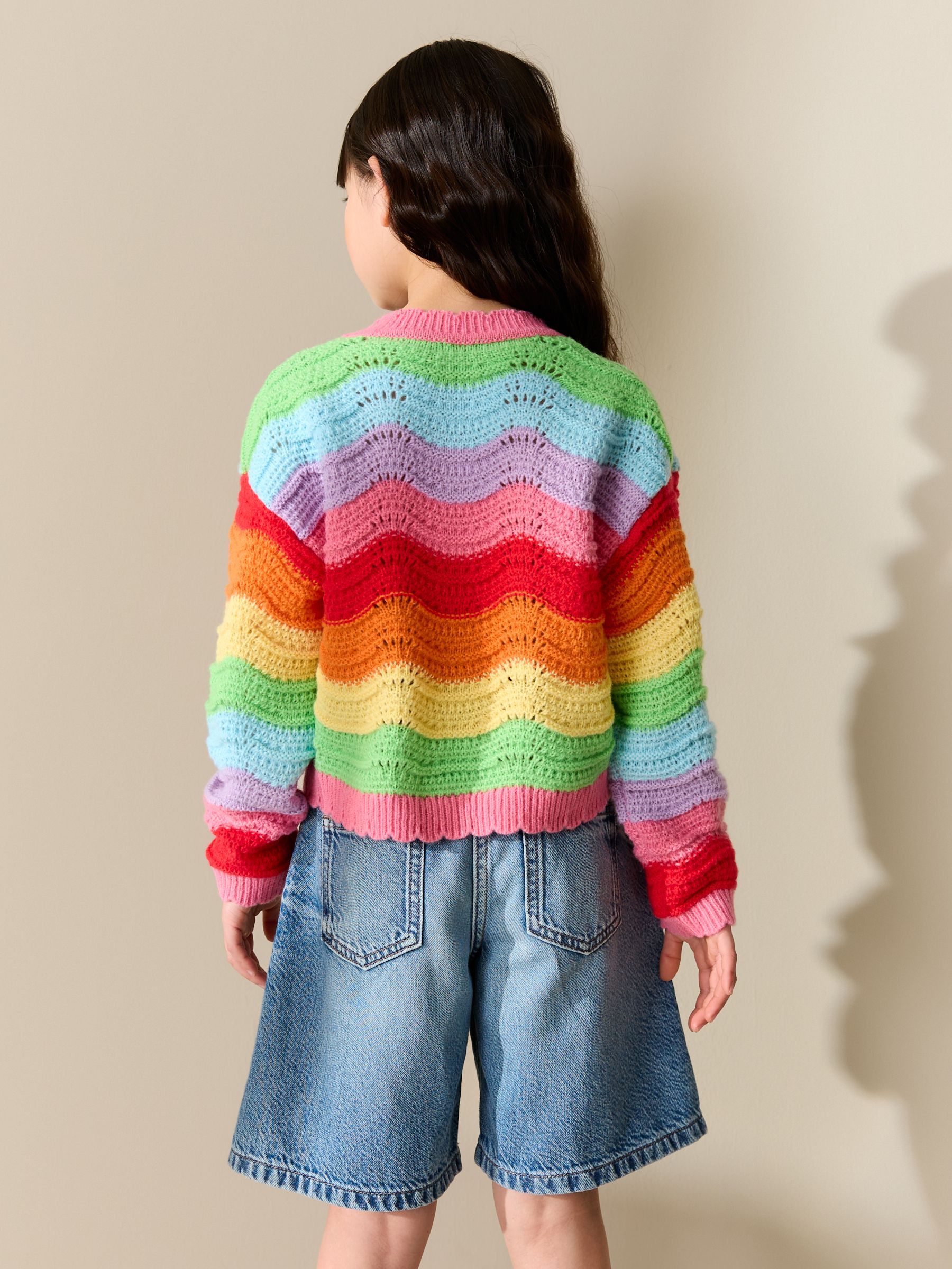 Buy Rainbow Wavy Stripe Jumper (3-16yrs) from the Next UK online shop