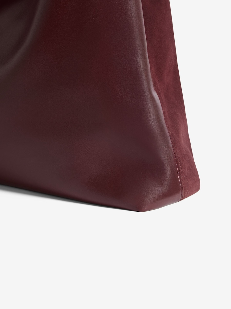Buy Friends Like These Burgundy Red Studded Slouchy Tote Bag from Next ...