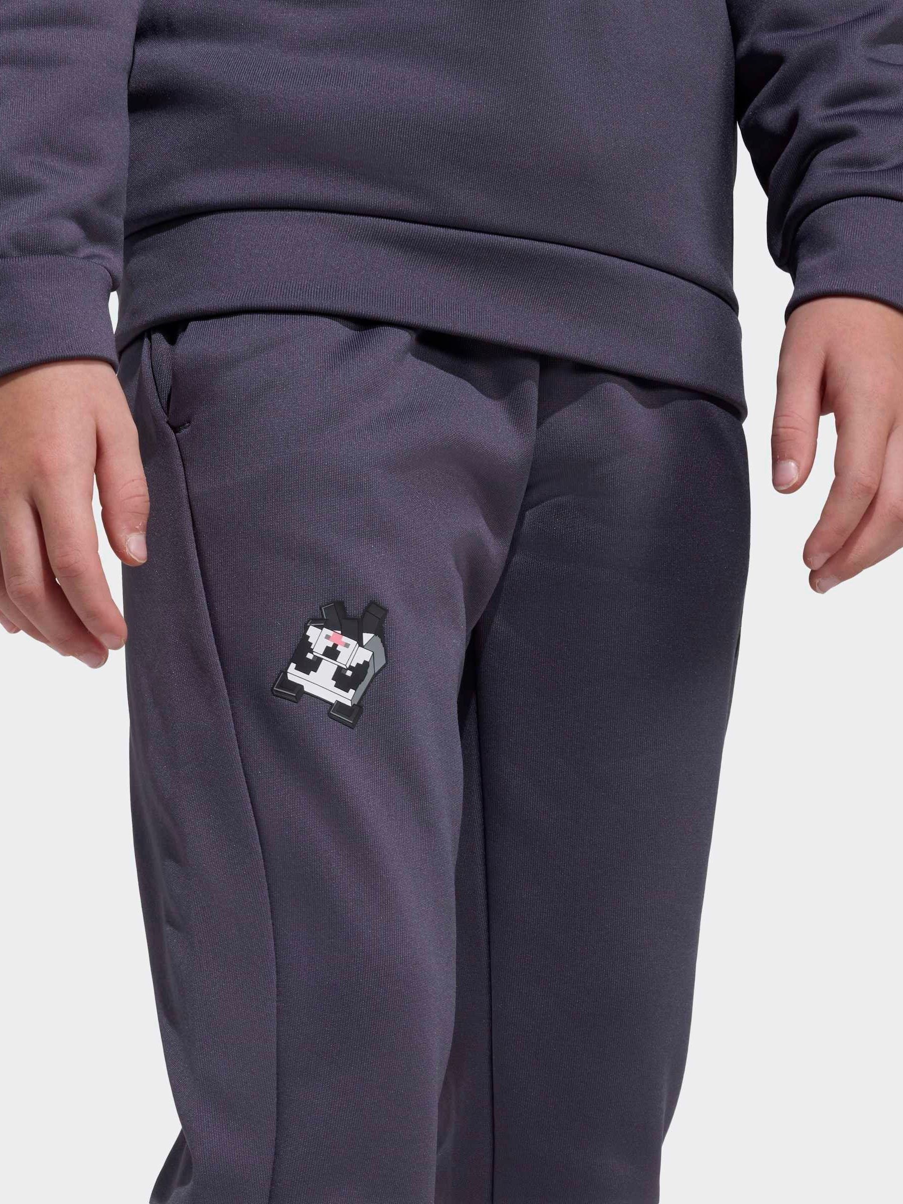 Buy adidas Grey Minecraft Hoodie and Jogger Little Kids Set from Next ...