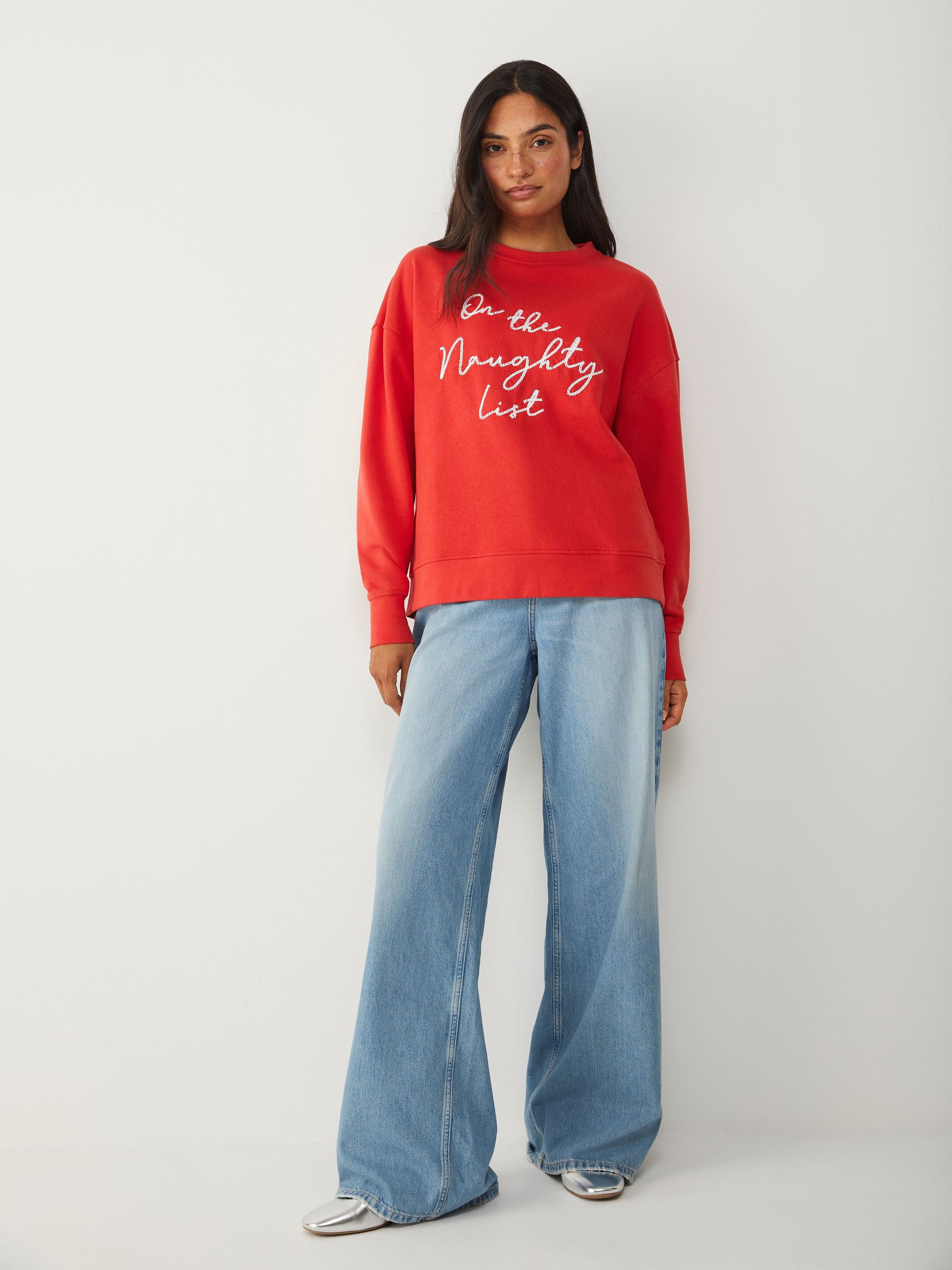Buy Society 8 Red Christmas On The Naughty List Sweatshirt from Next ...