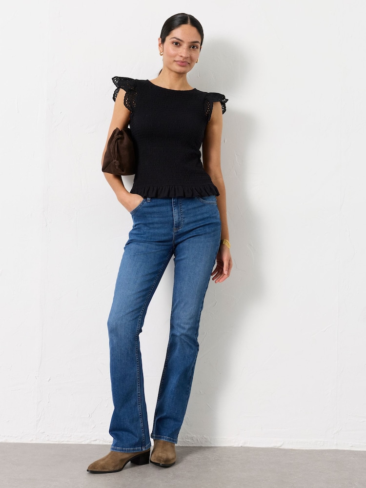 Buy FatFace Katrine Denim Dark Blue Skinny Bootcut Jeans from Next Belgium
