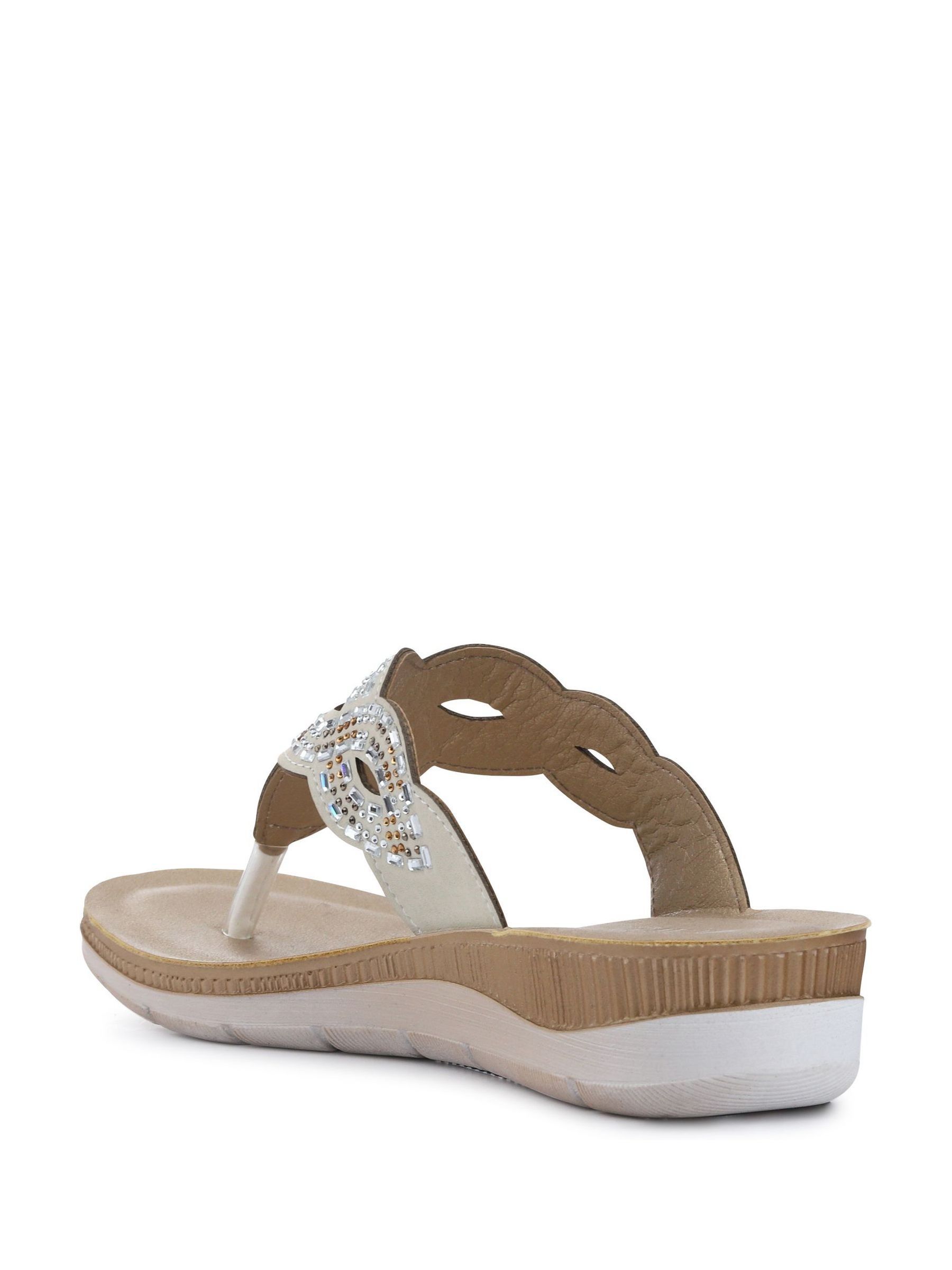 Buy Pavers Beige Cushioned Toe Post Sandals from the Next UK online shop