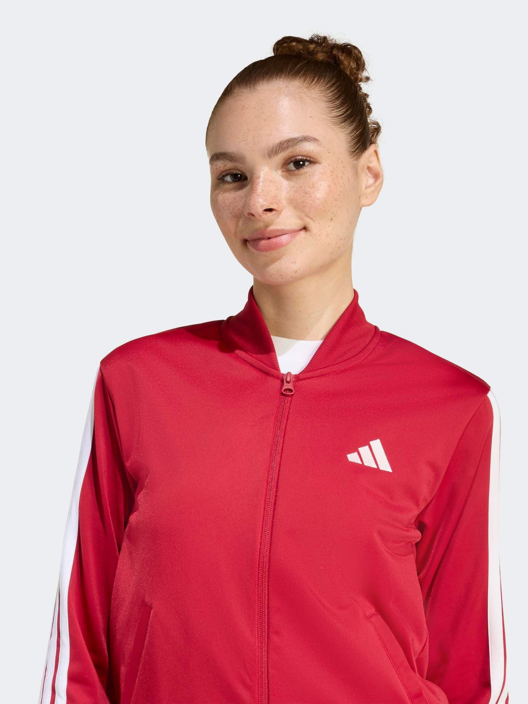 Buy adidas Dark Red Essentials 3-Stripes Tracksuit from Next South Africa