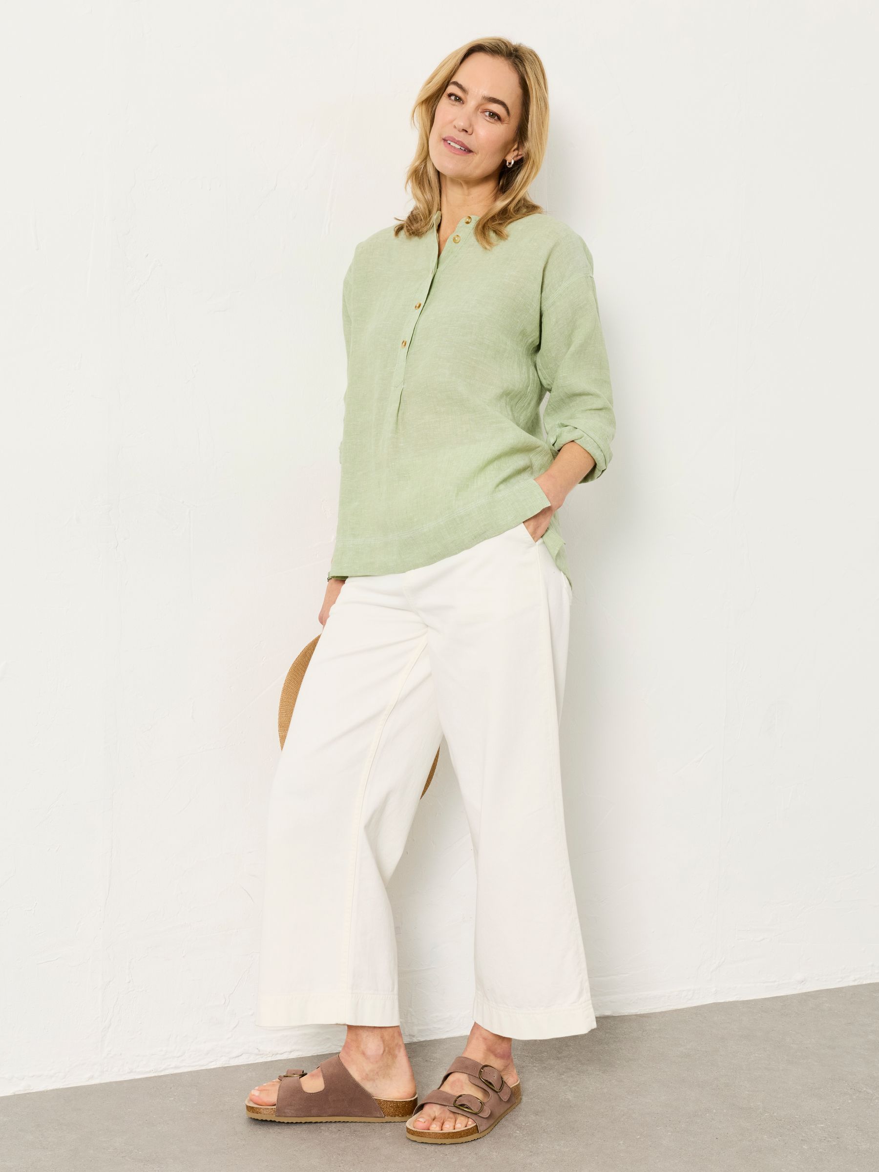 Buy FatFace Julia Green Linen Popover from the Next UK online shop