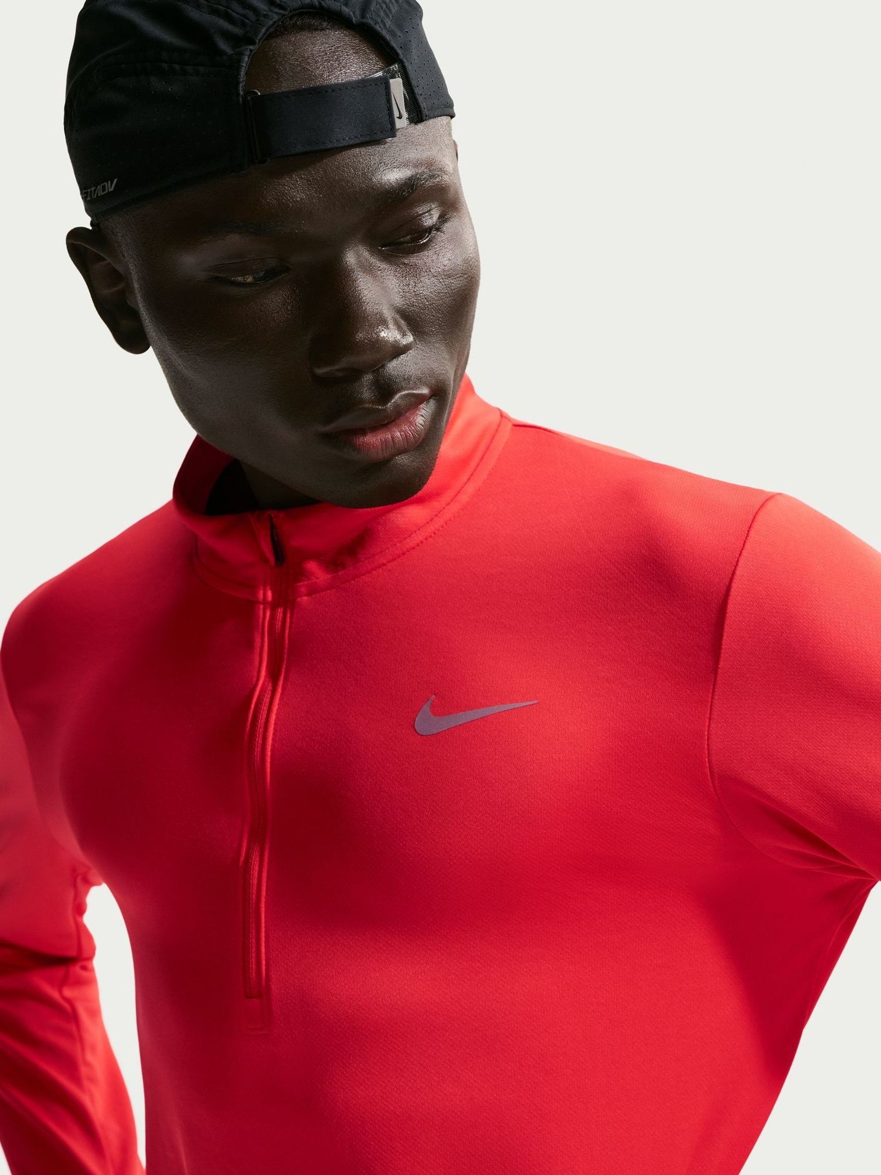 Buy Nike Crimson Red Dri-FIT Pacer Quarter Zip Running Top from Next ...