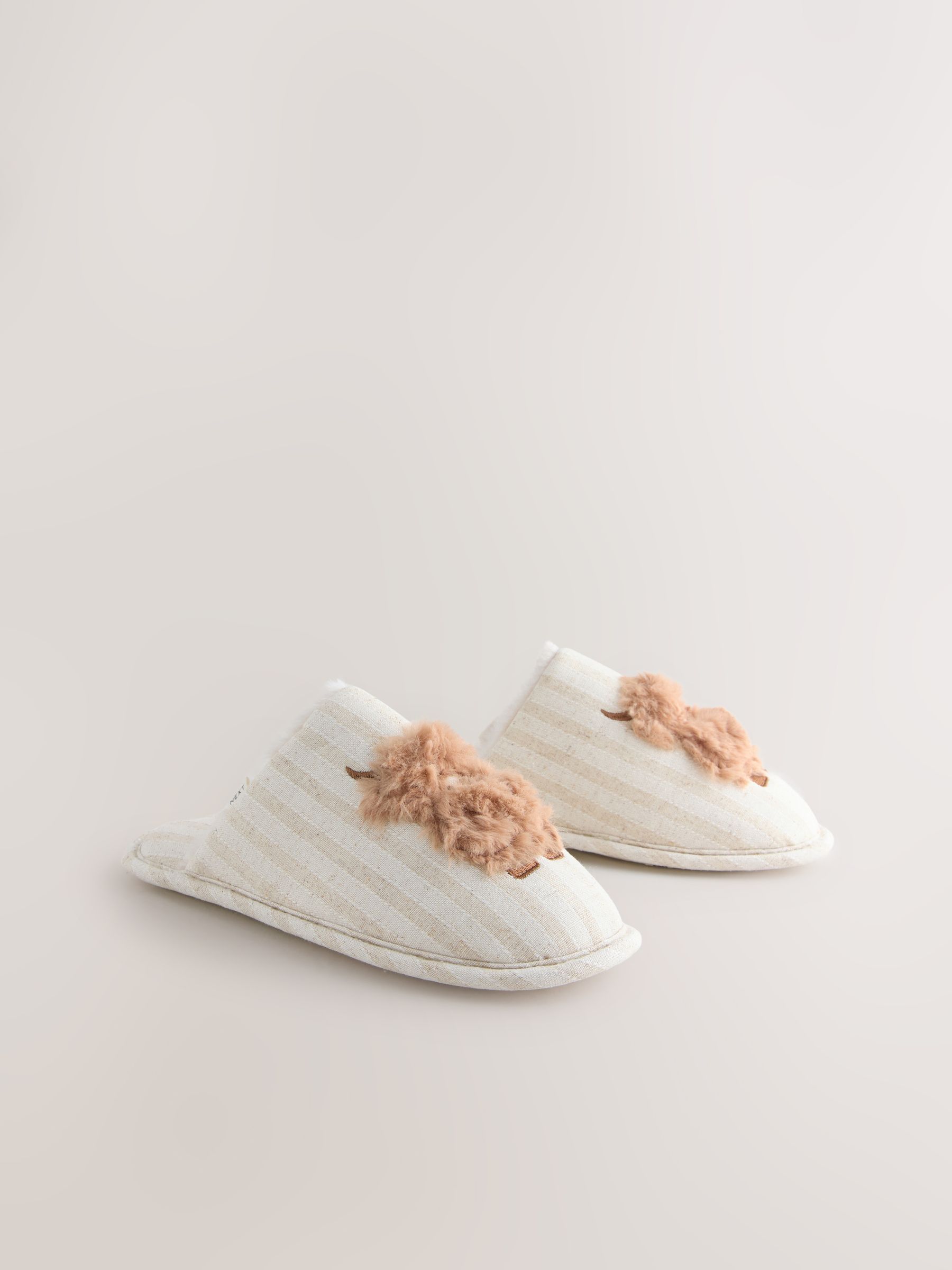 Buy Neutral Hamish Mule Slippers from the Next UK online shop