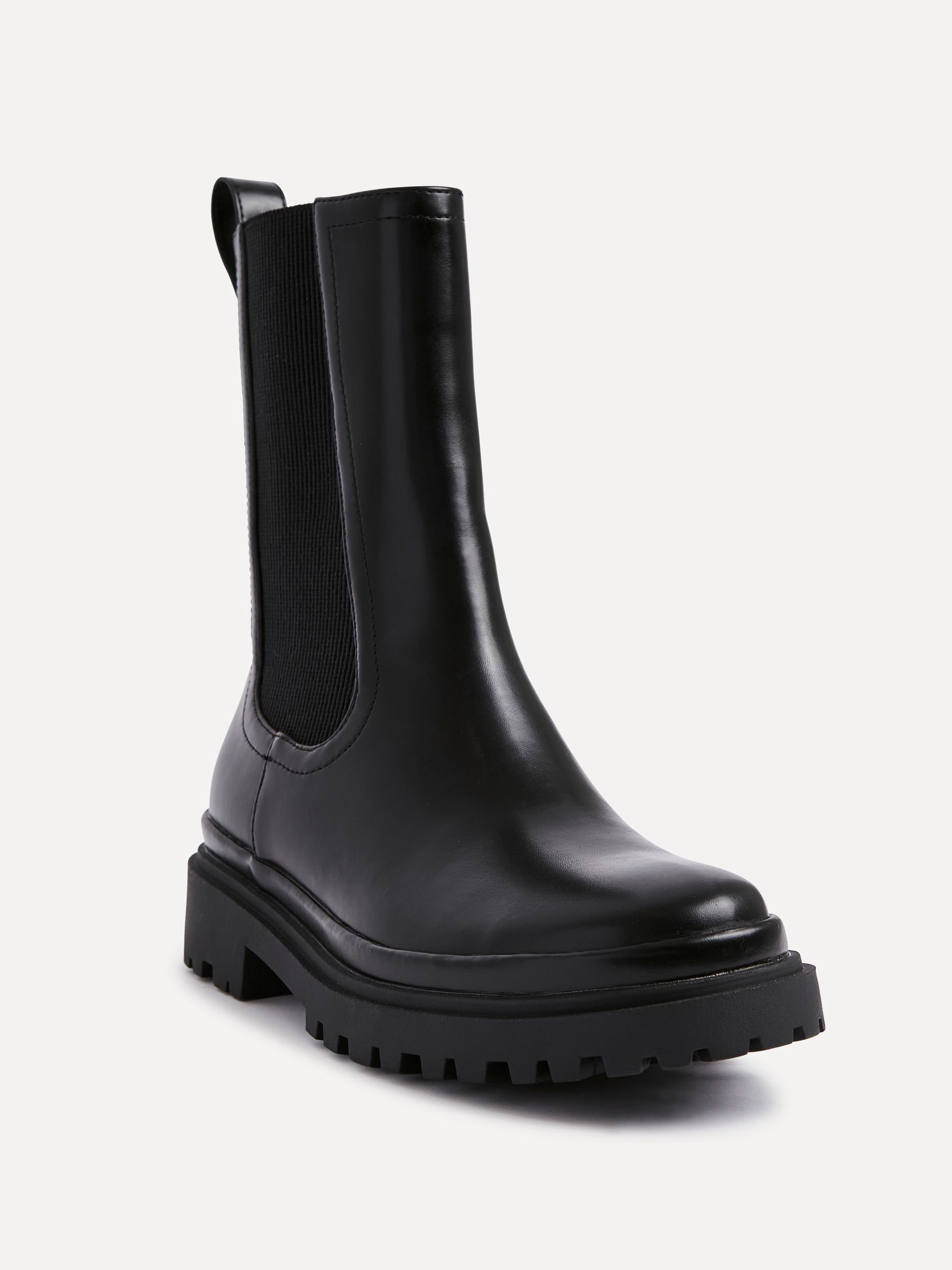 Buy Linzi Black Command Chunky Sole Chelsea Boots from Next New Zealand