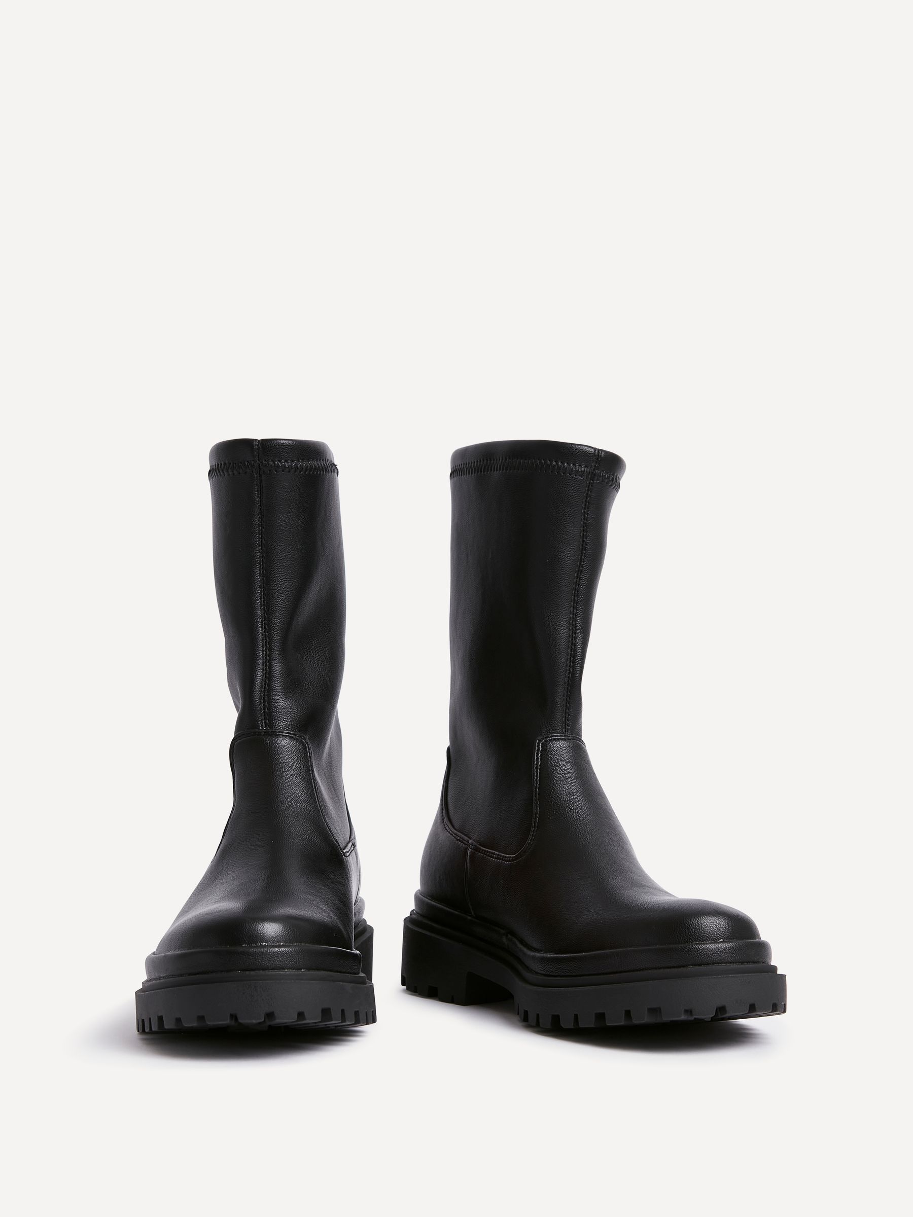 Buy Linzi Black Edge Stretch Ankle Boots from Next Lithuania