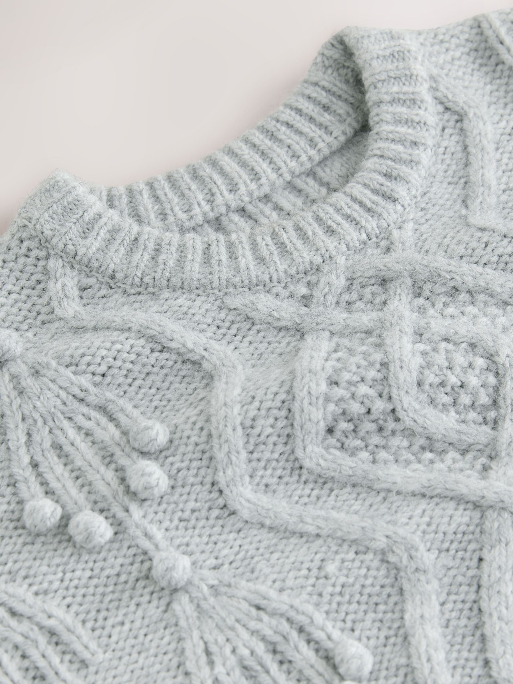 Buy Nothing Ordinary Grey Knitted Bobble Jumper from the Next UK online ...