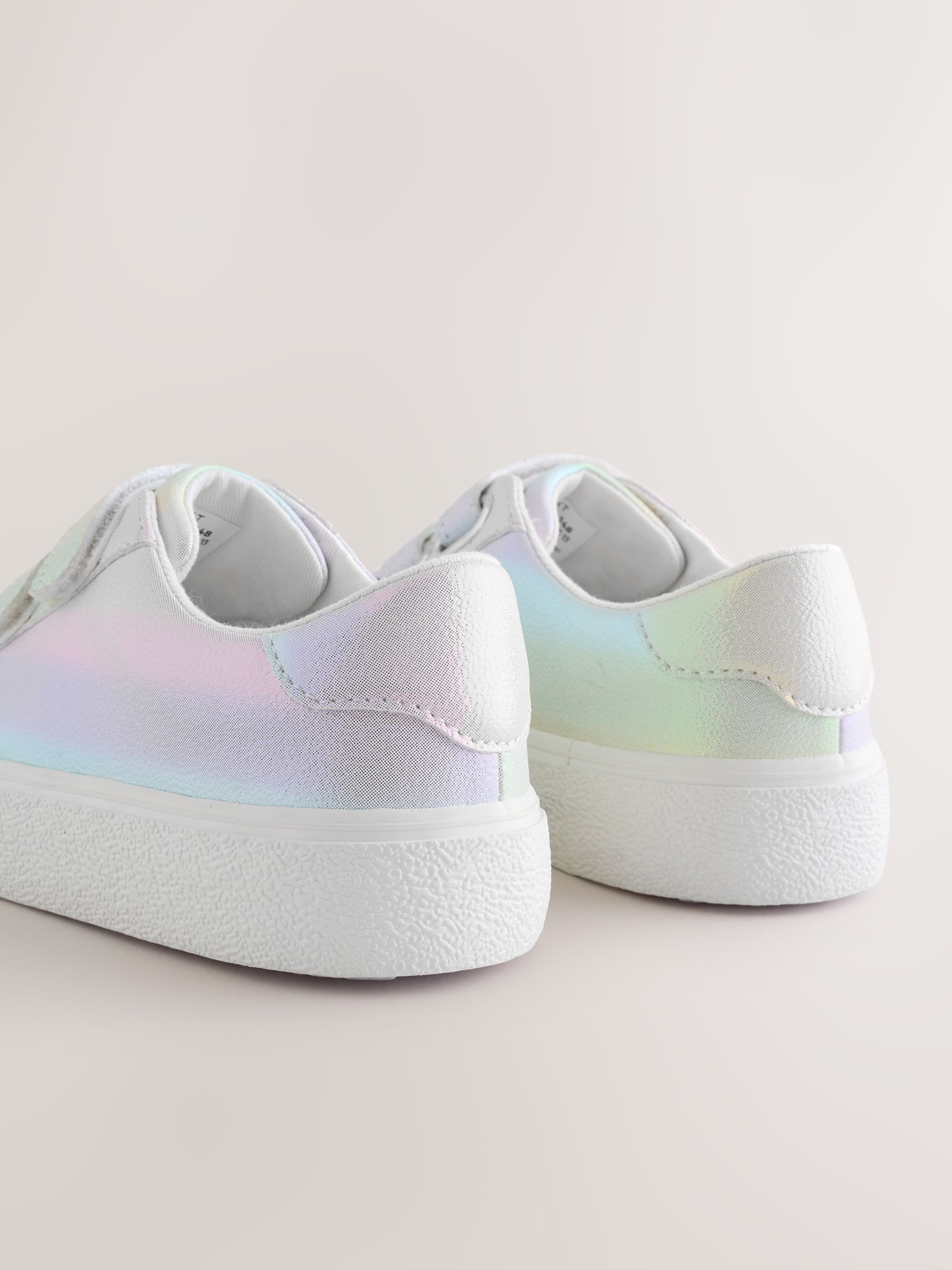 Buy Irridescent Rainbow Standard Fit (F) Low Top Trainers from the Next ...