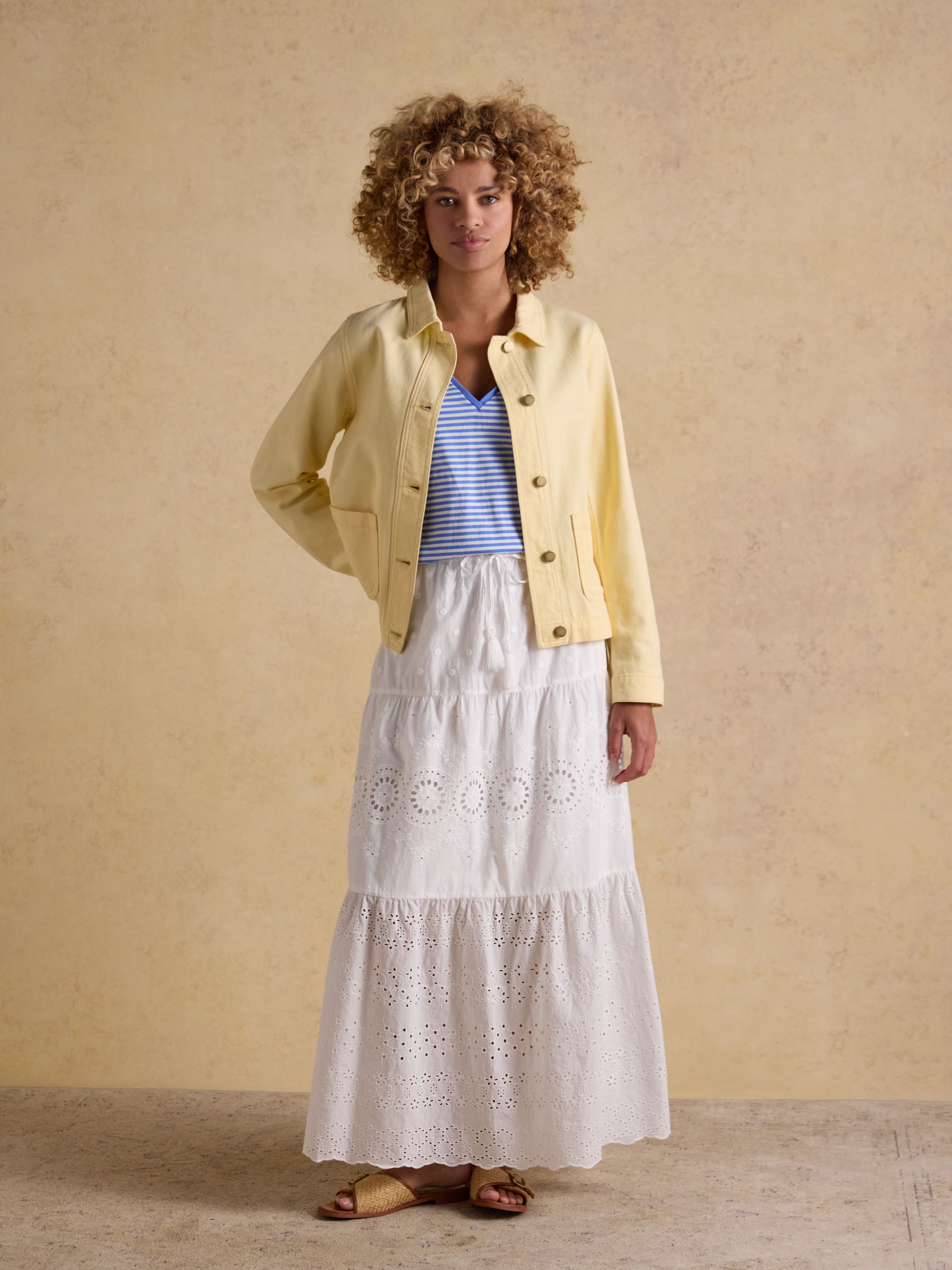 Buy Joules Marlow Light Yellow Denim Jacket from the Next UK online shop