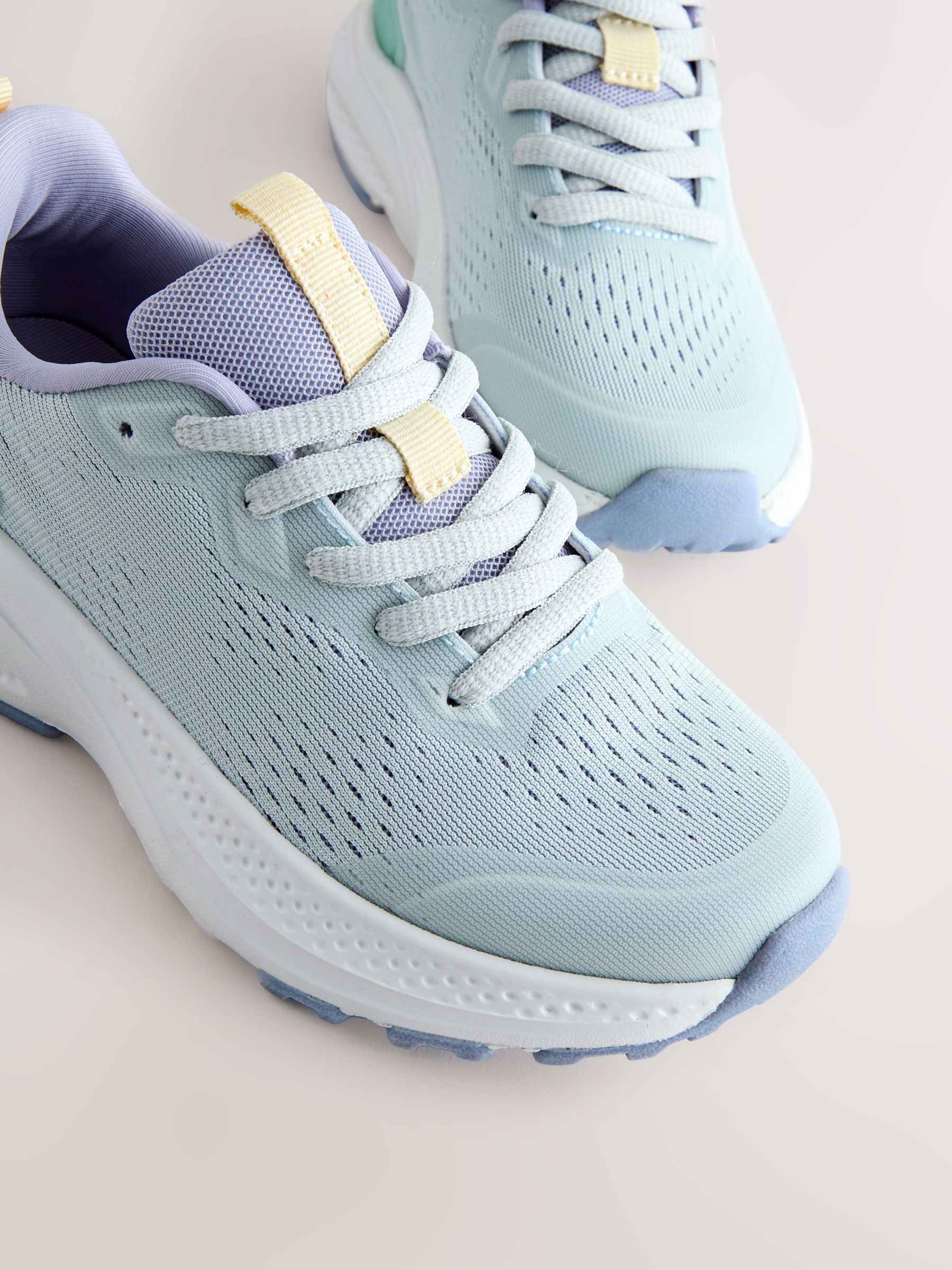 Buy Light Blue Lace Up Mesh Trainers from the Next UK online shop