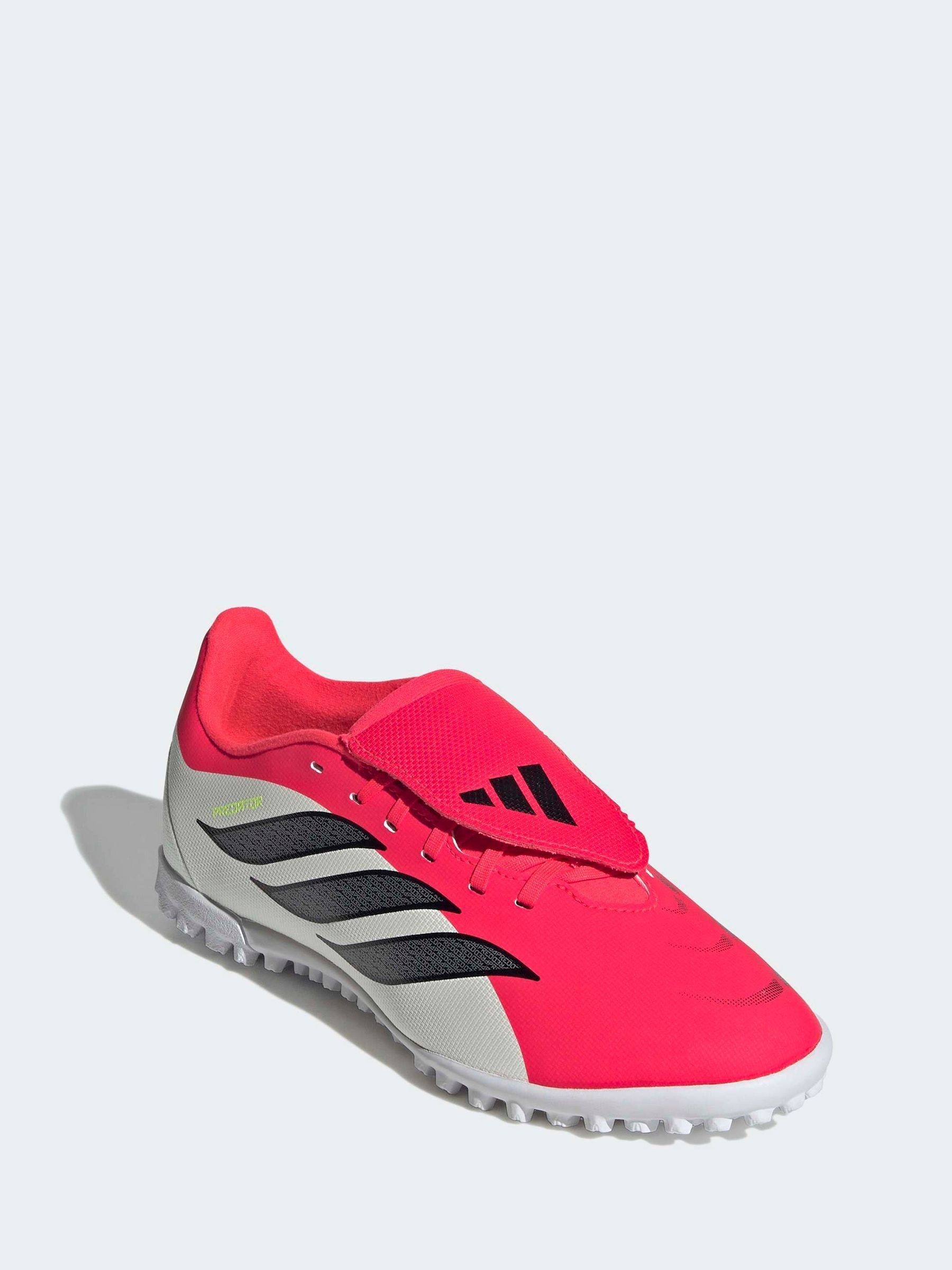 Buy adidas Red Predator Club Fold-Over Tongue Turf Football Kids ...