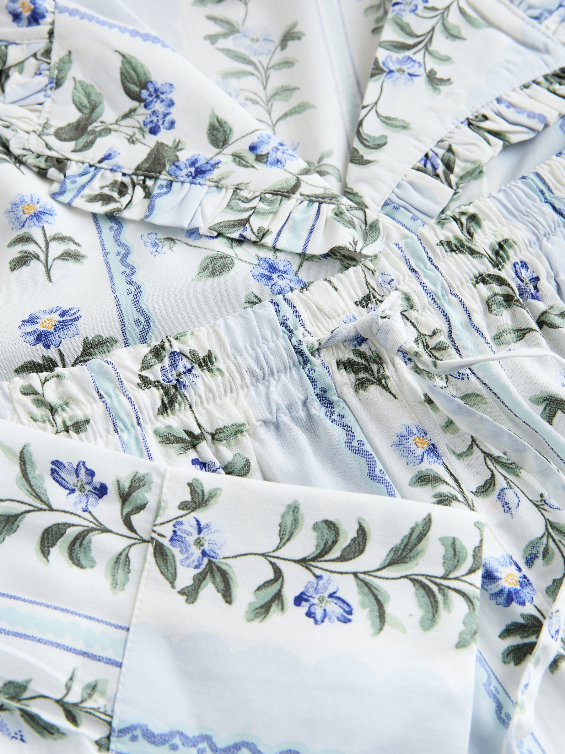 Buy Cream Floral Button Through Short Pyjamas Set from Next Malaysia