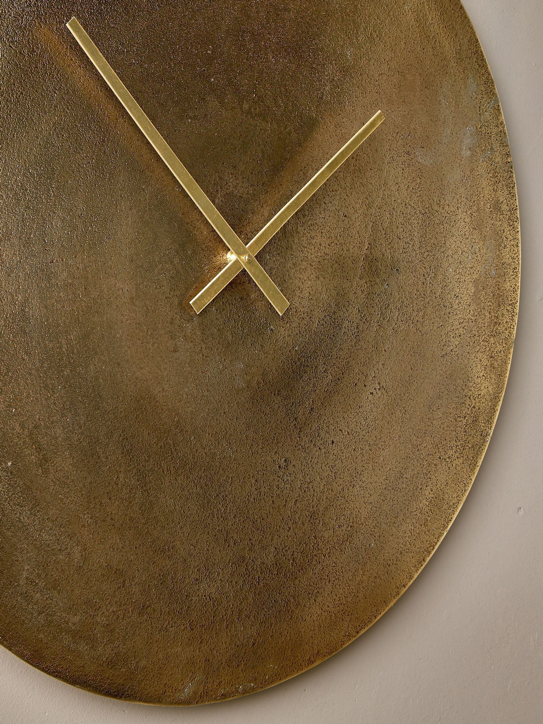 Buy Nkuku Brass Okota Wall Hung Clock from the Next UK online shop
