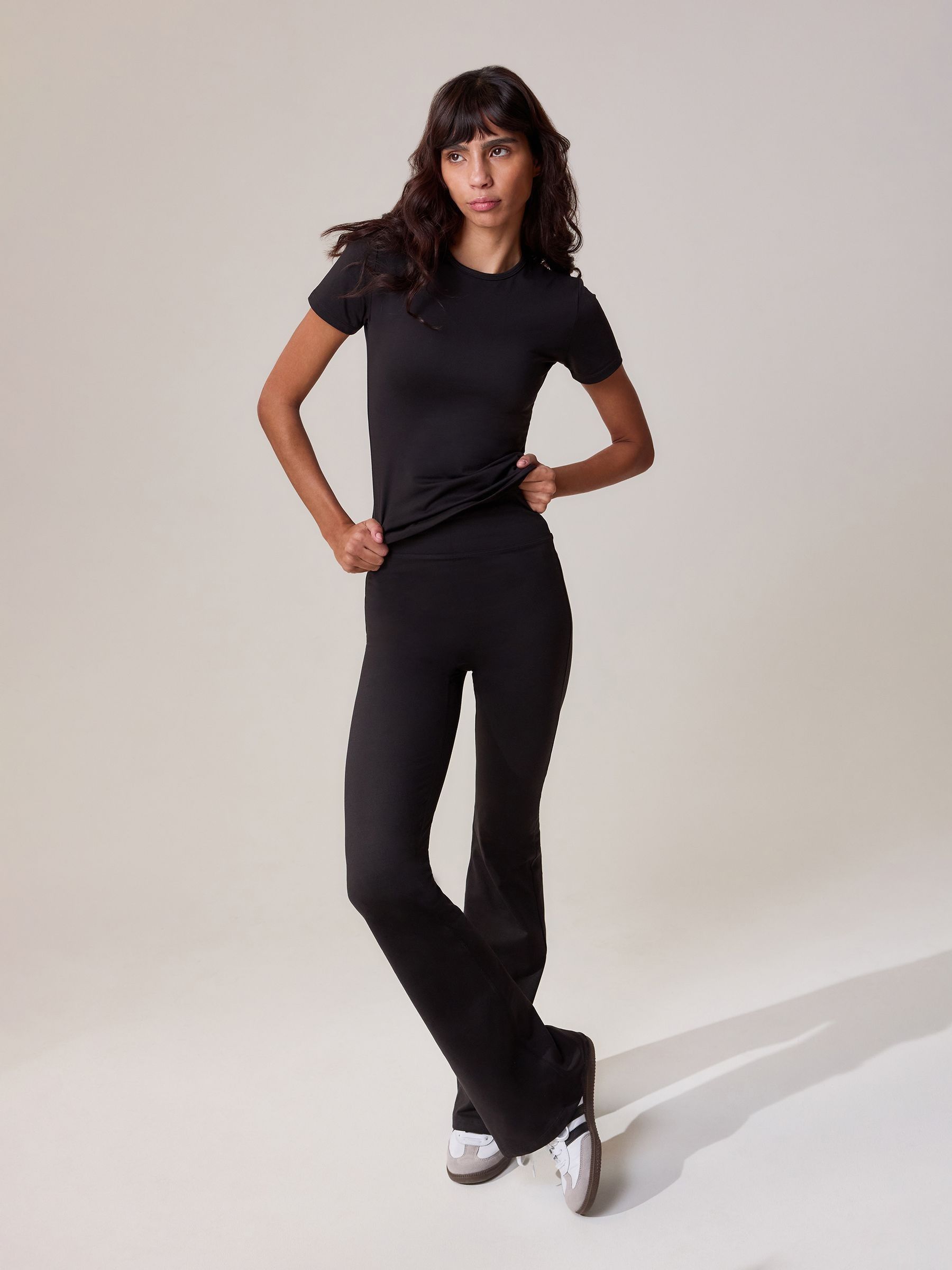 Buy LOVALL Black Tall Ultimate Everyday Flare Leggings from the Next UK ...