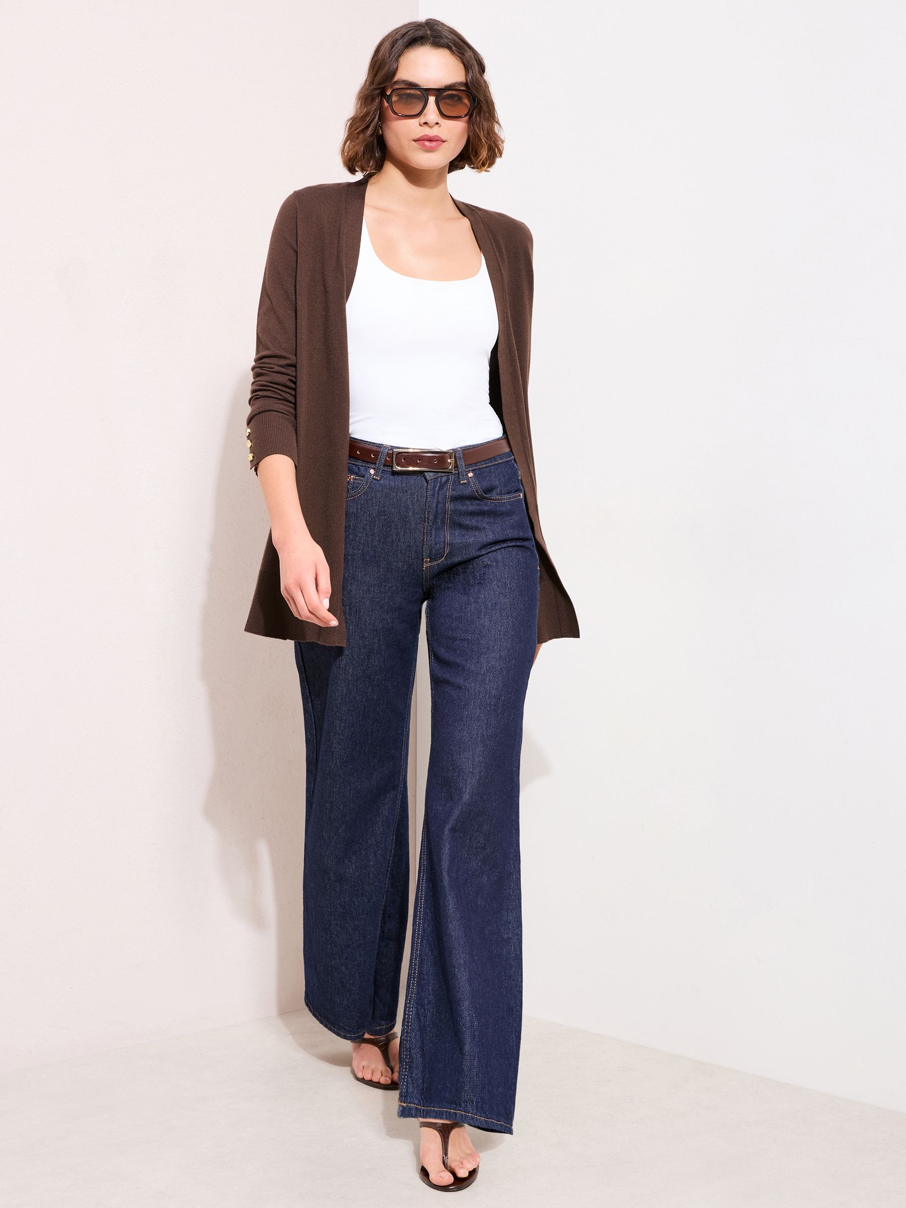 Buy Friends Like These Chocolate Brown Longline Cardigan from the Next ...