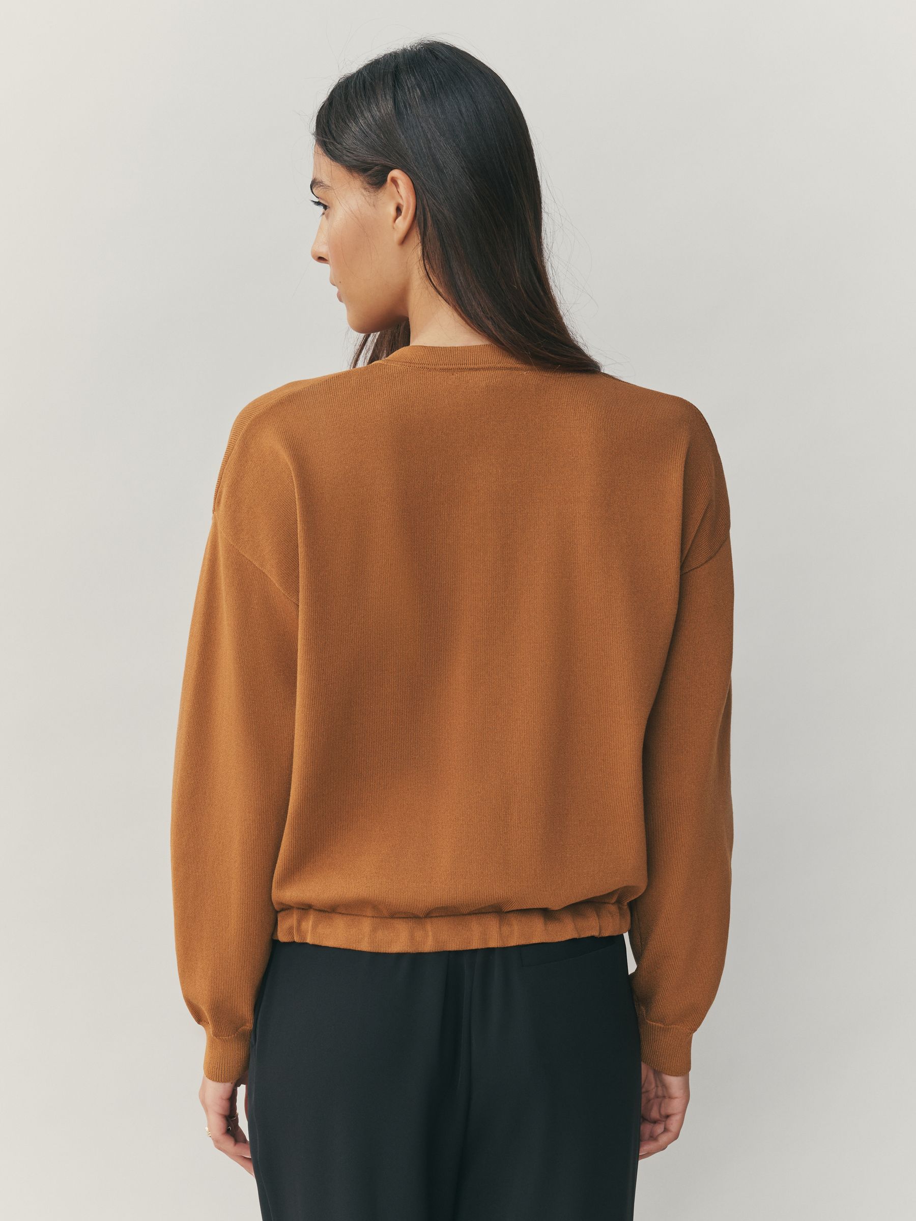 Buy Tan Brown Smart Knit Button Up Pocket Bomber Cardigan from the Next ...