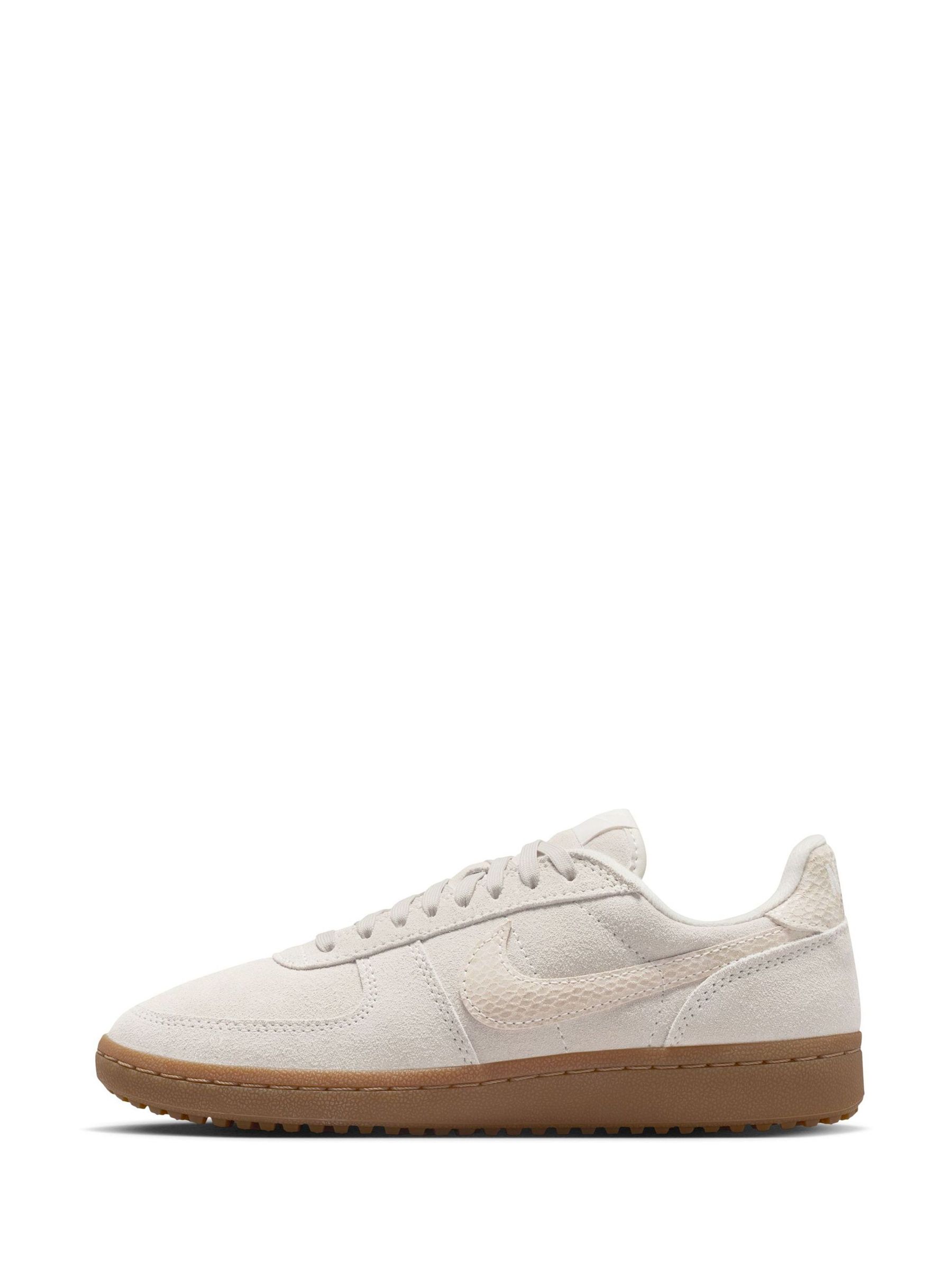 Buy Nike Beige Stone Faux Fur Field General Trainers from Next Netherlands