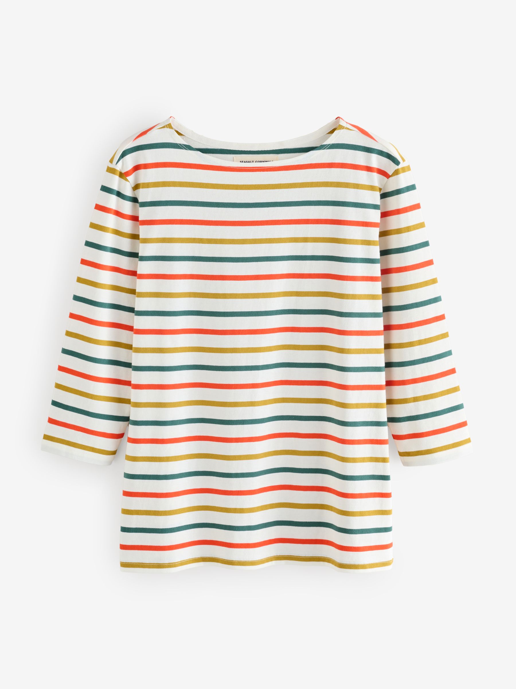 Buy Seasalt Cornwall Blue Sailor 3/4 Sleeve Cotton Top from the Next UK ...