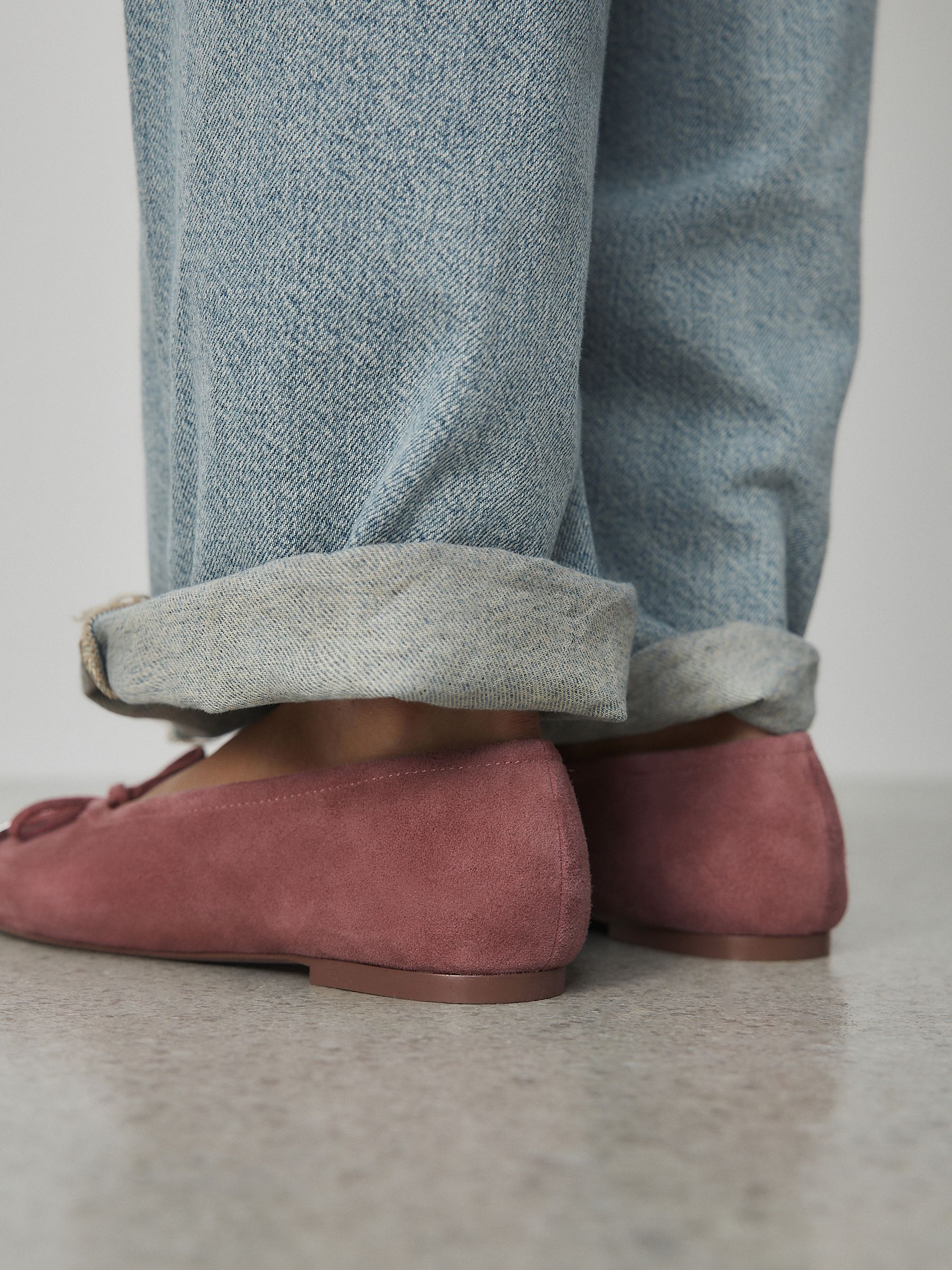 Buy Pink Forever Comfort® Suede High Cut Ballet Flats from Next Malta