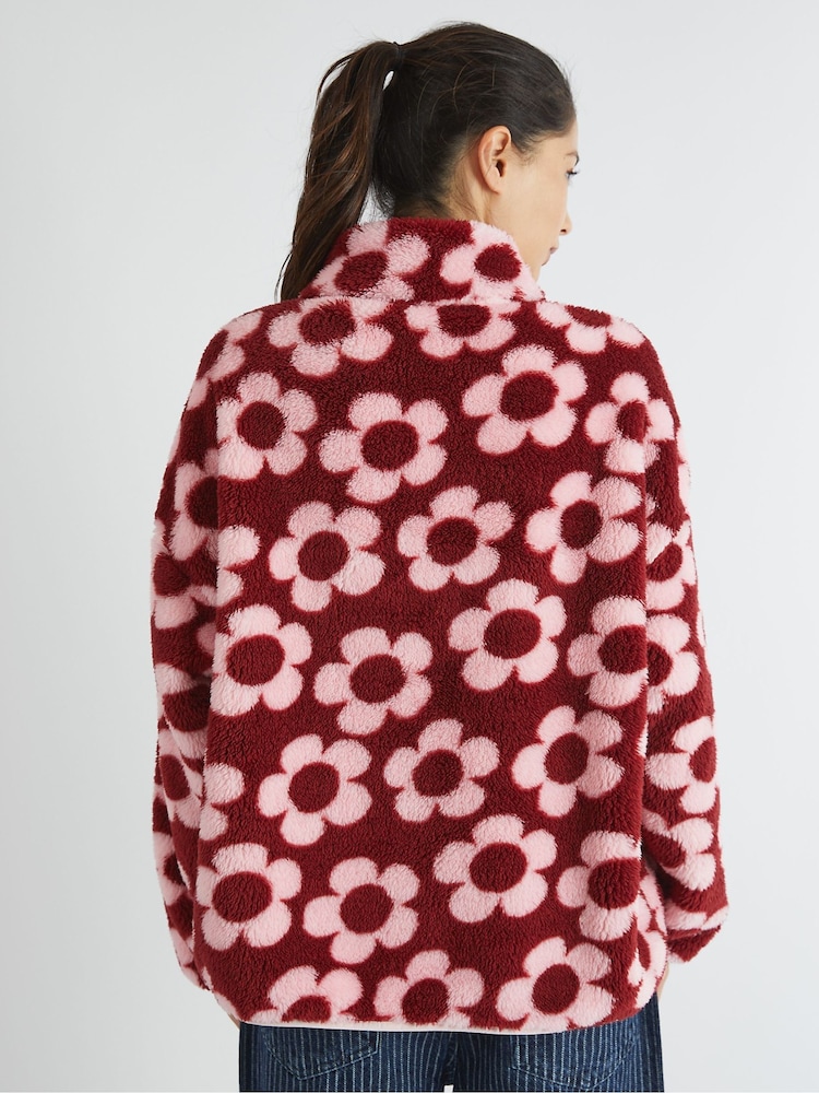 fleece flower pattern
