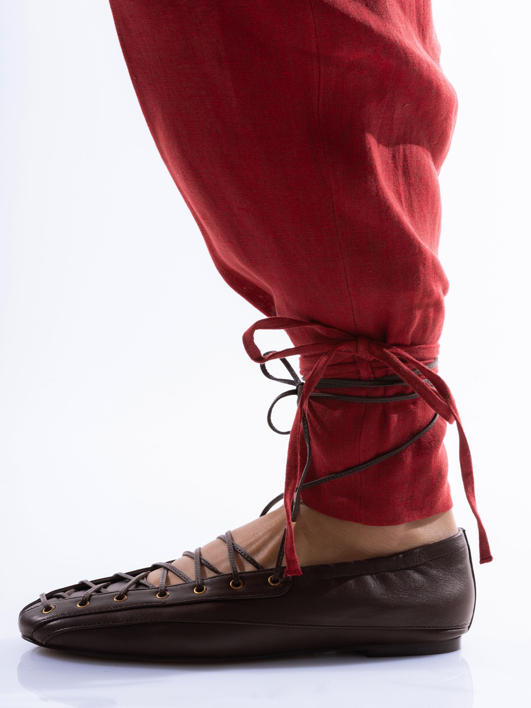 Buy Bronx Brown Serajaa Leather Ballerinas from Next Portugal