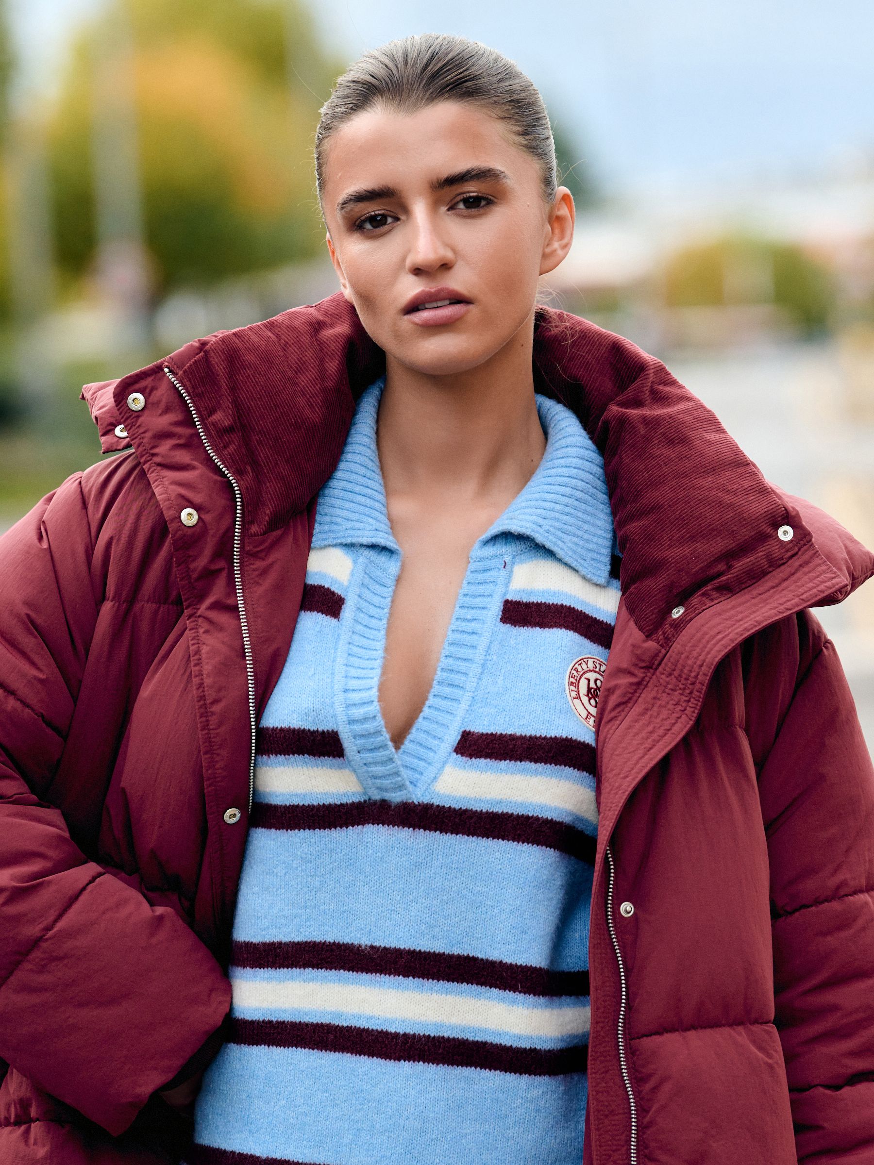 Buy Red Shower Resistant Longline Padded Coat from the Next UK online shop