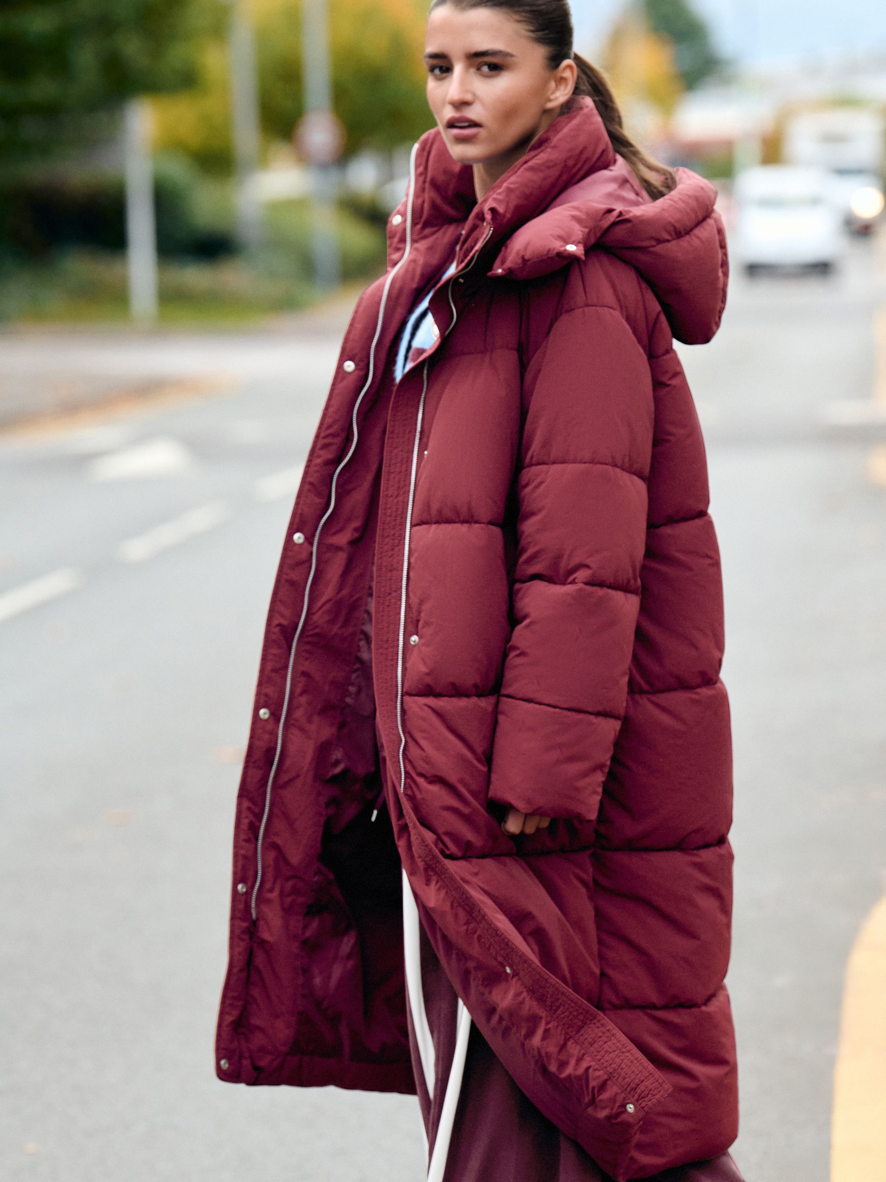 Buy Red Shower Resistant Longline Padded Coat from Next South Africa