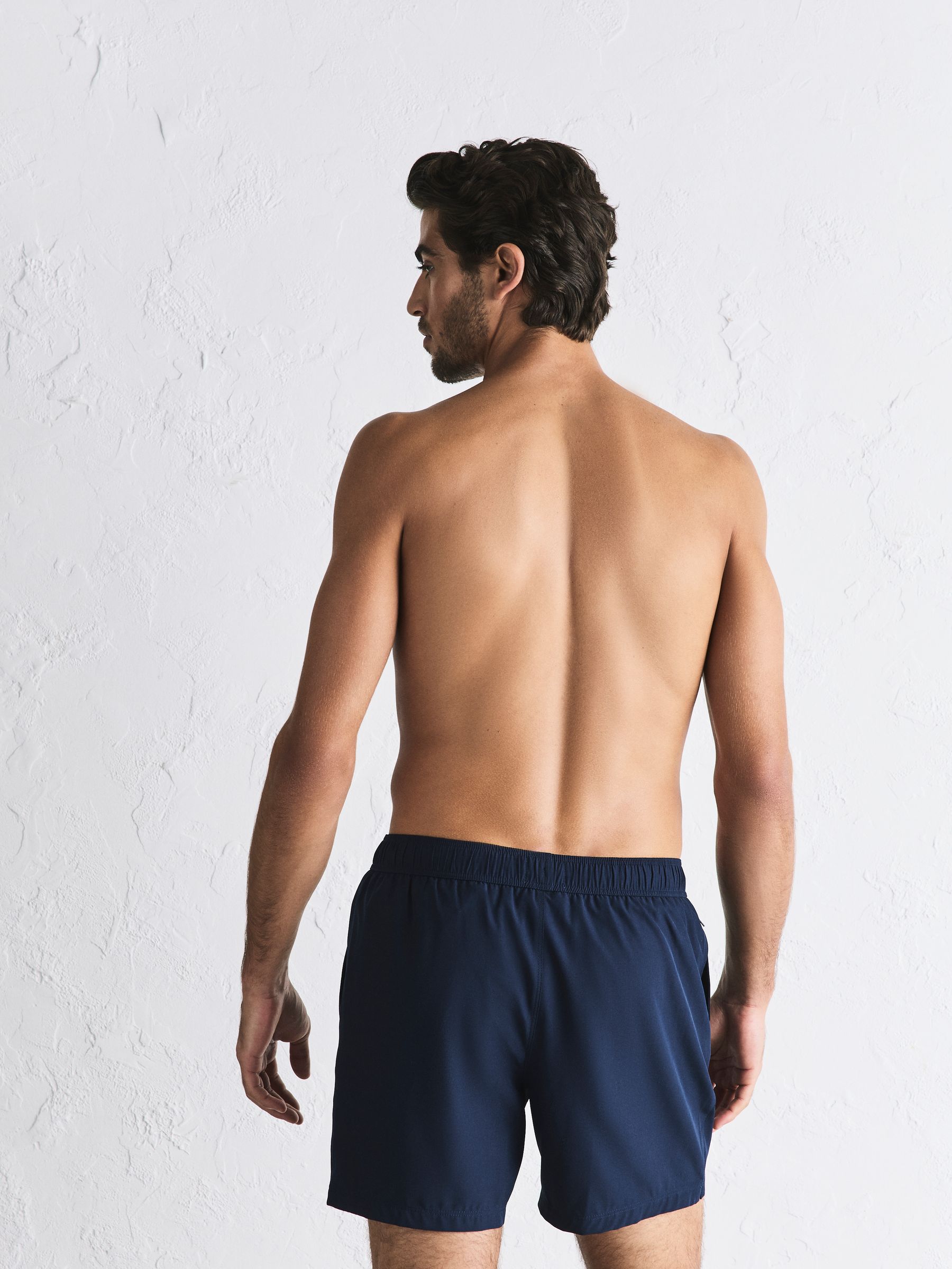 Buy Navy Blue Motion-Flex 5 Inch Swim Shorts from Next Netherlands