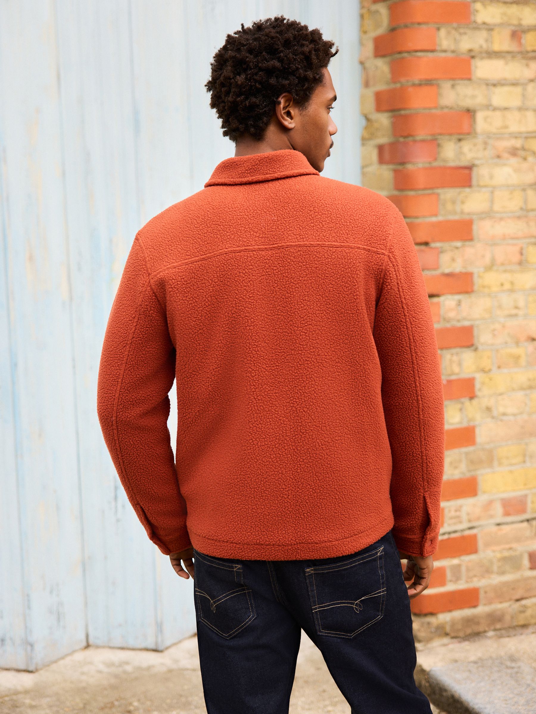 Buy Rust Brown Fleece Shacket from Next South Africa