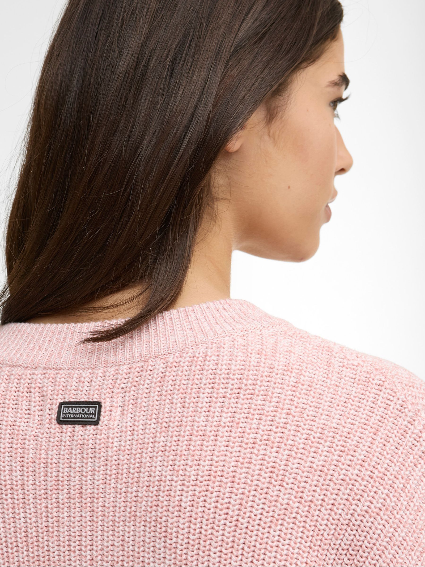 Buy Barbour International Pink Alexis Knitted Jumper from Next Netherlands