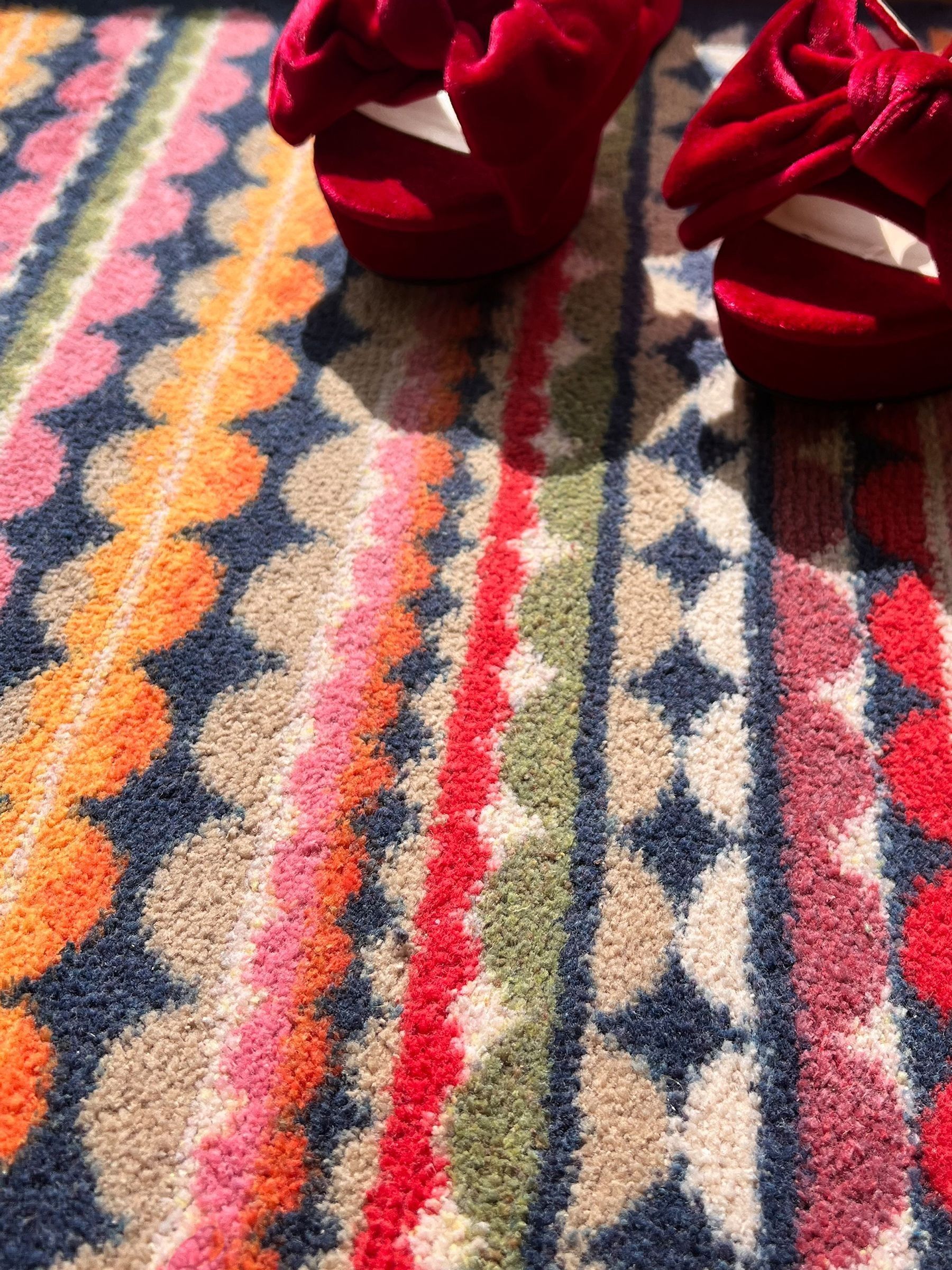 Buy Hug Rug Multi Beady Stripe Mat from the Next UK online shop