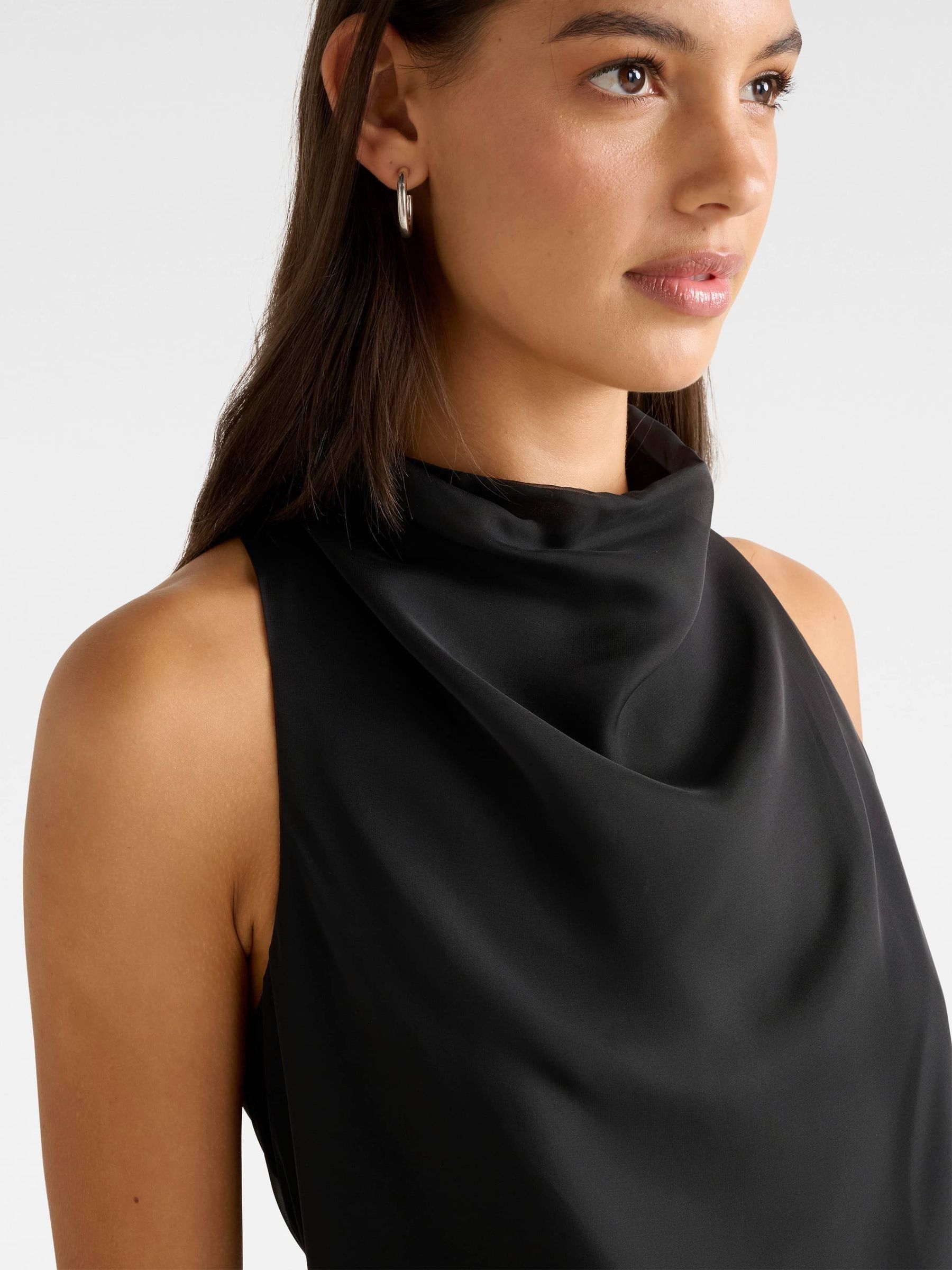 Buy Forever New Black Ayla Draped Halter Neck Top from Next Netherlands