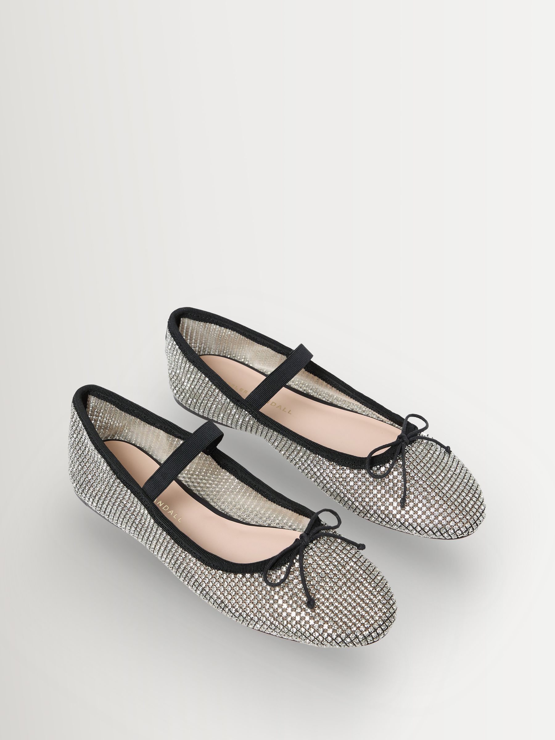 Buy Loeffler Randall Silver Leonie Crystal Ballet Shoes from Next Denmark