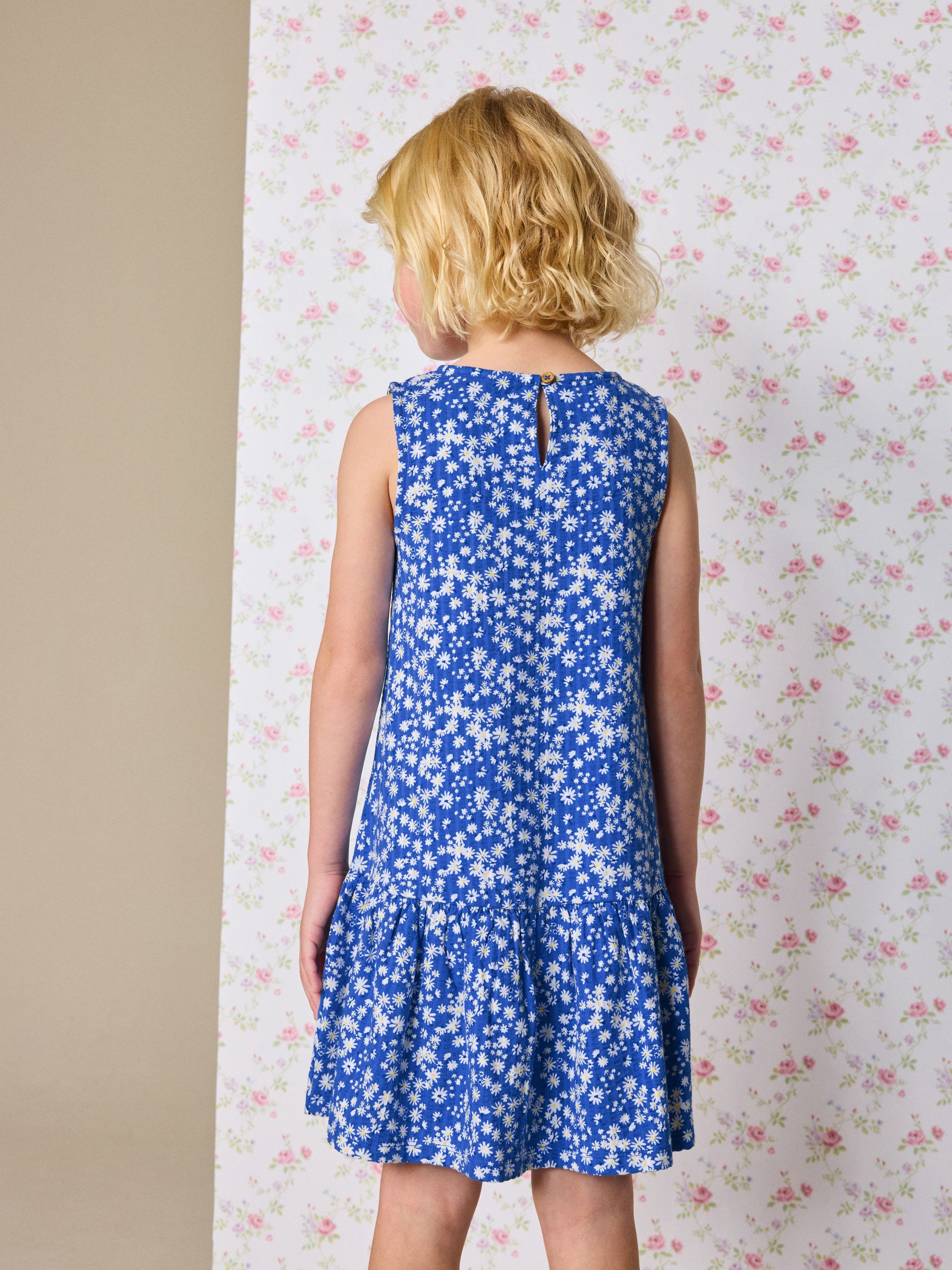 Buy Blue Ditsy - Sleeveless Jersey Dress (3-16yrs) from Next Japan