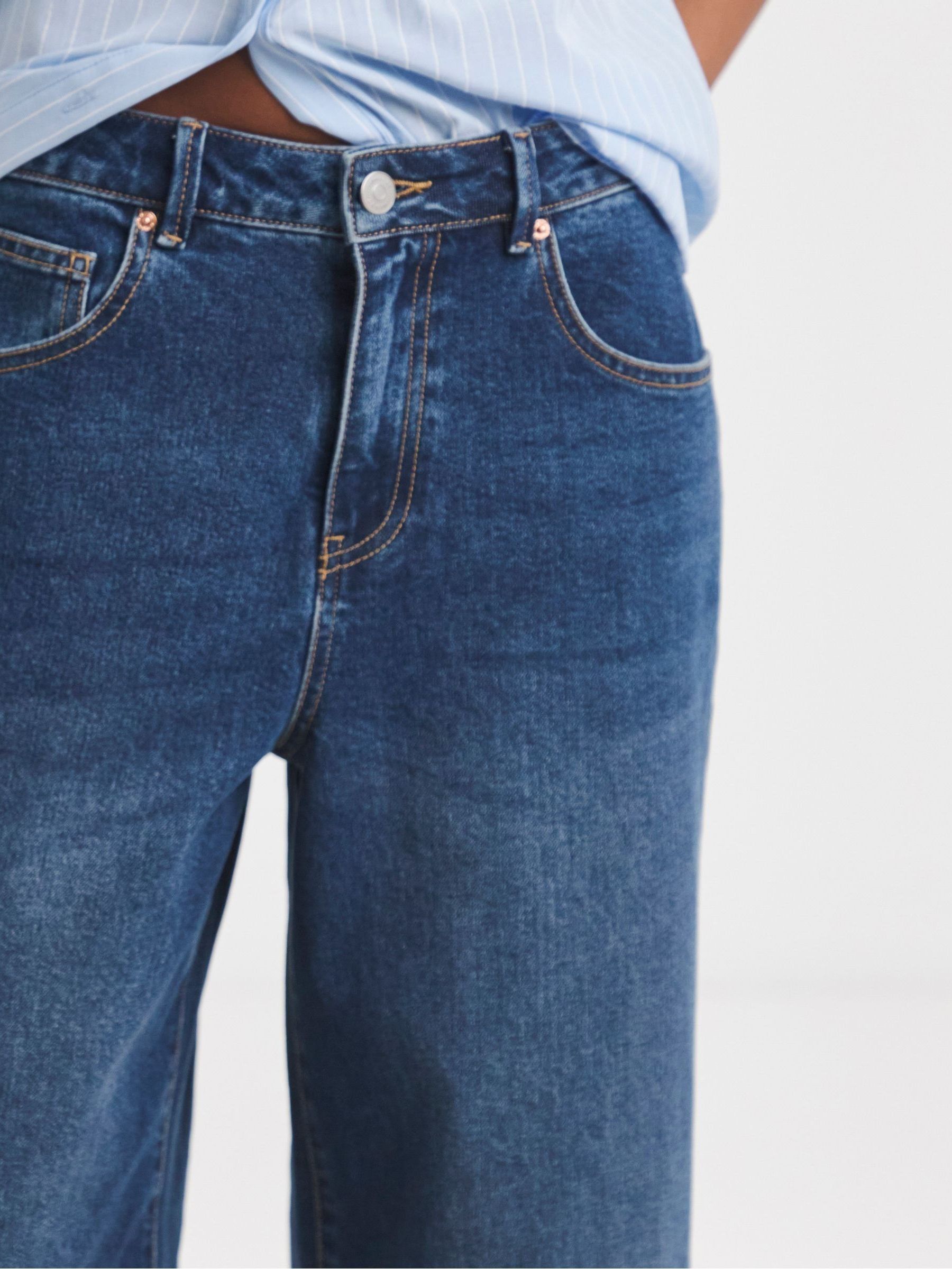 Buy Simply Be Blue Dart Detail Barrel Leg Jeans from Next Ireland