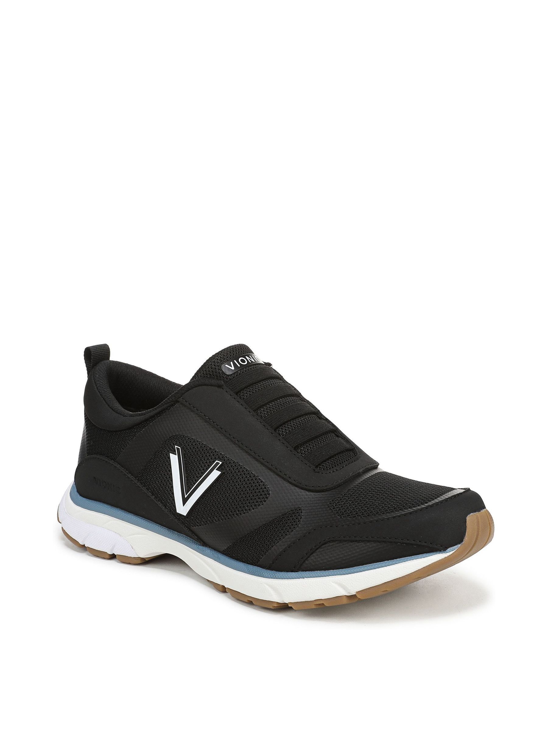 Buy Vionic Black Darcy Wide Fit Arch Support Trainers from the Next UK ...
